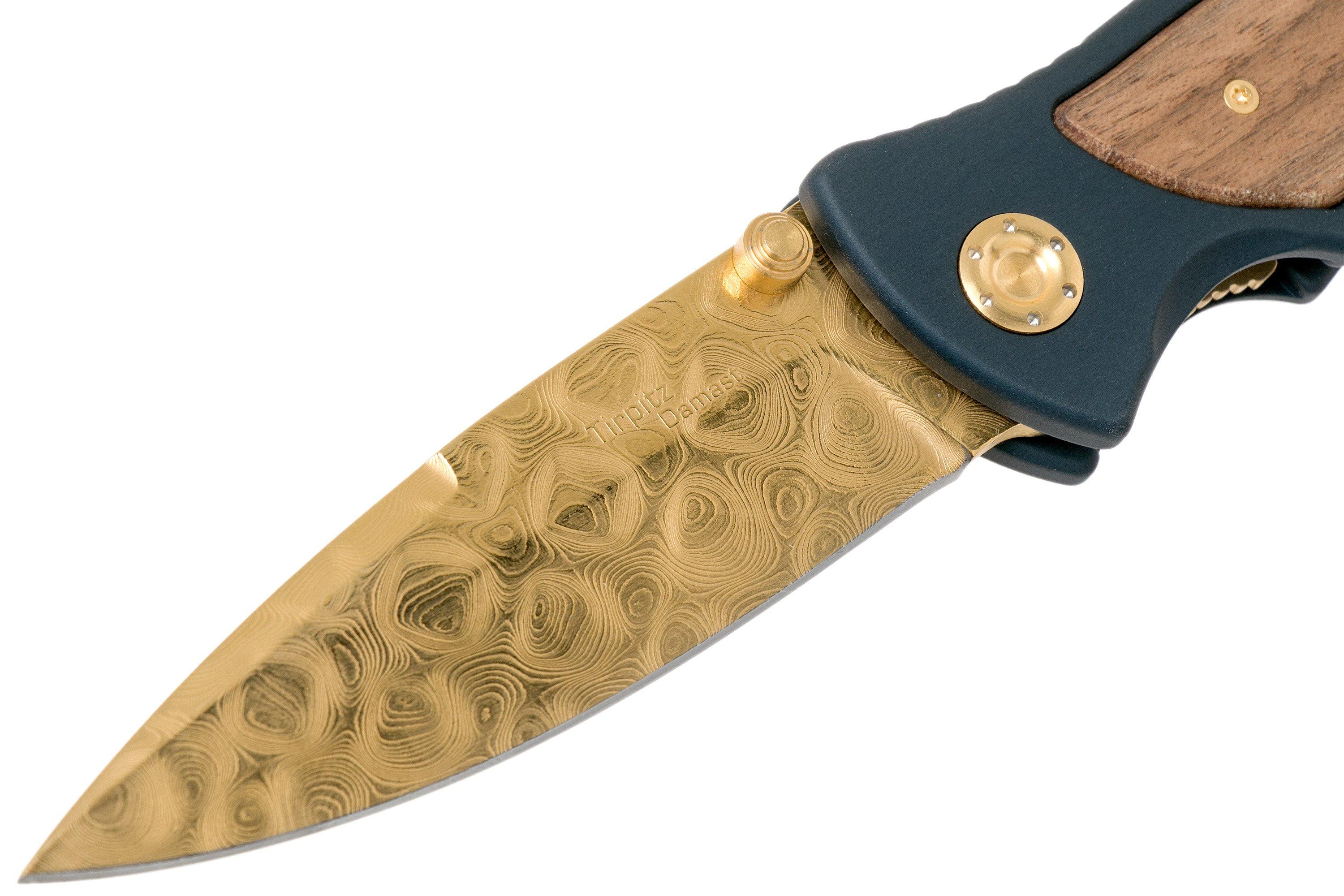 Böker Tirpitz Damast Gold Limited Edition 110194DAM pocket knife ...