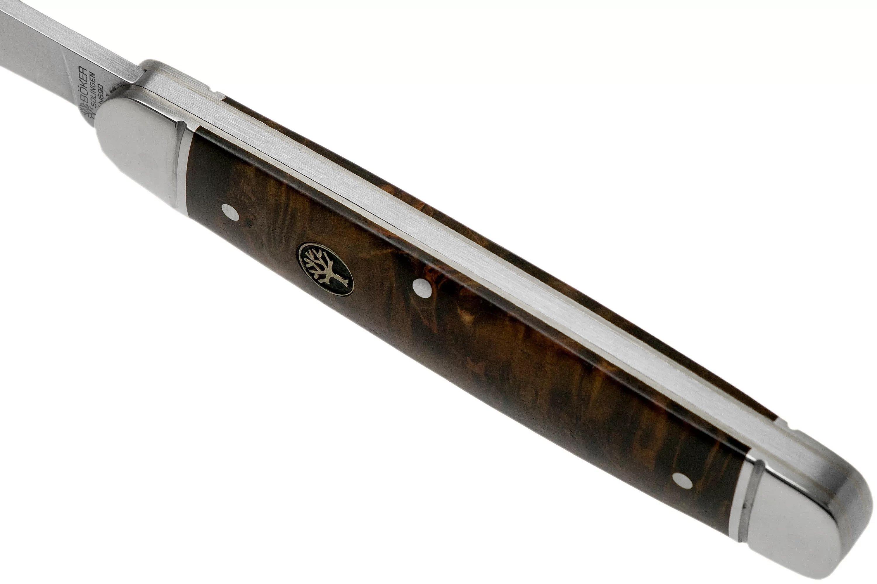 Böker Cattle Knife Curly Birch 110910 pocket knife | Advantageously ...