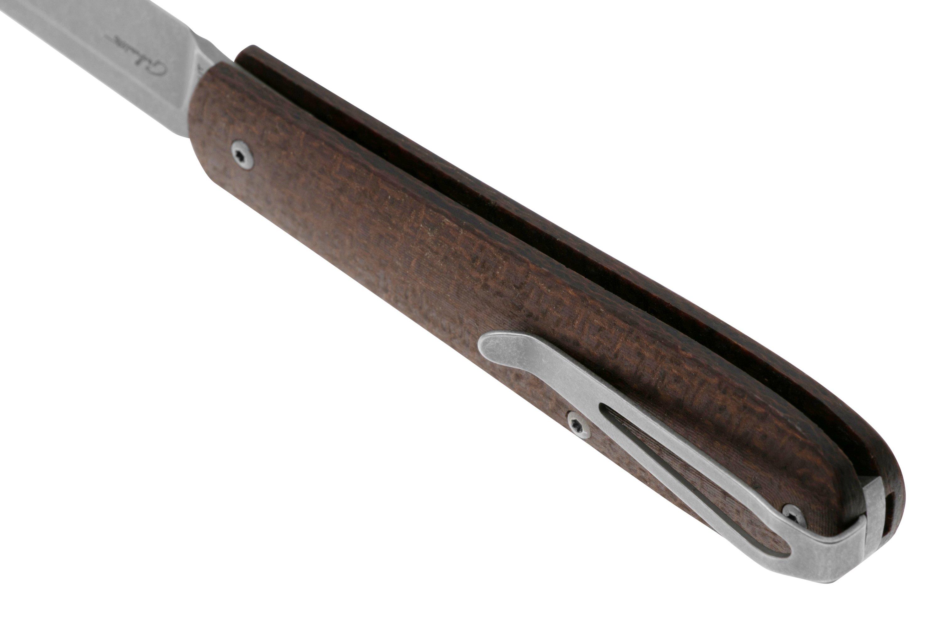 Böker Coffin 112946 Jute Micarta, slipjoint zakmes, Chuck Gedraitis ...