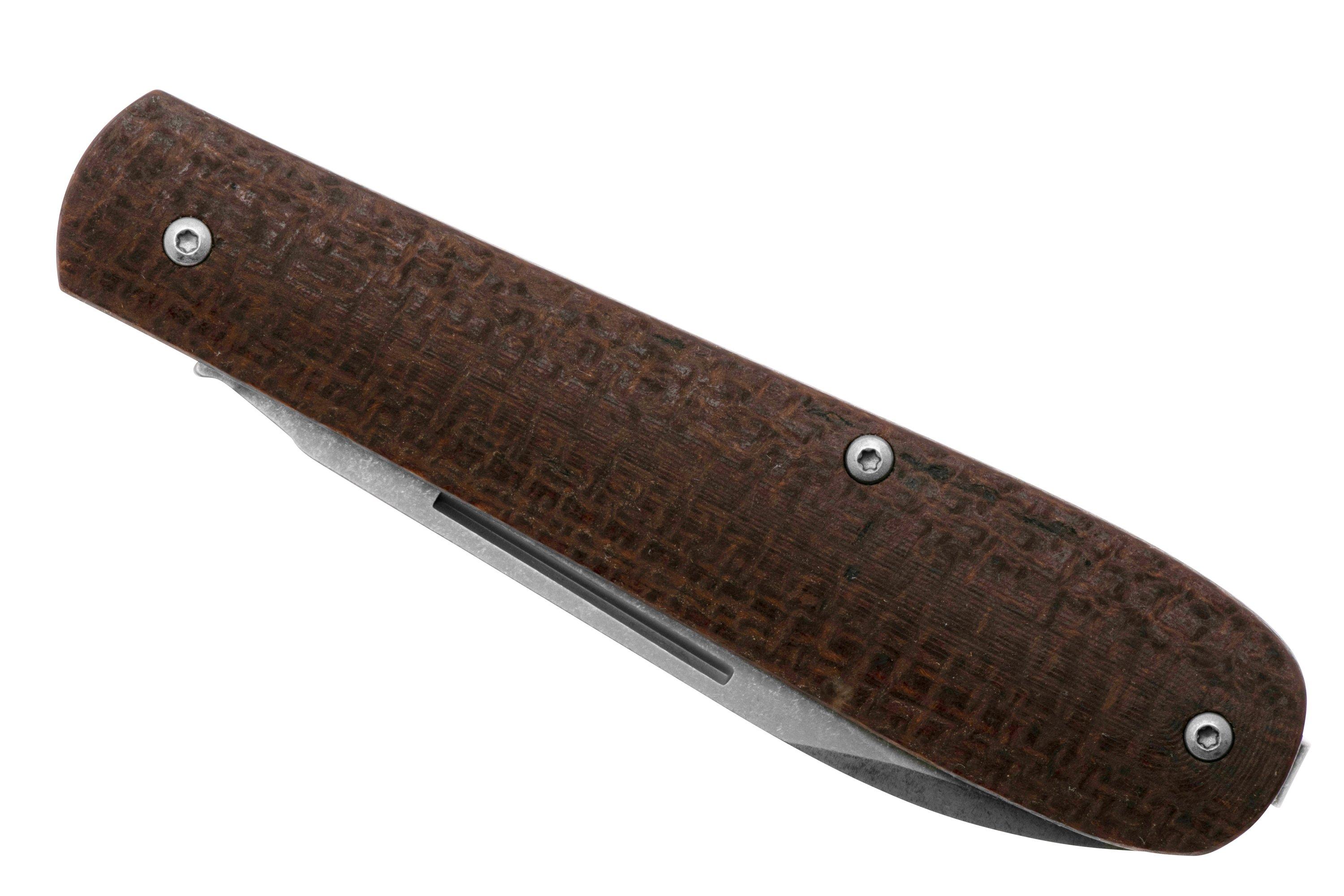 Böker Coffin 112946 Jute Micarta, slipjoint pocket knife, Chuck ...