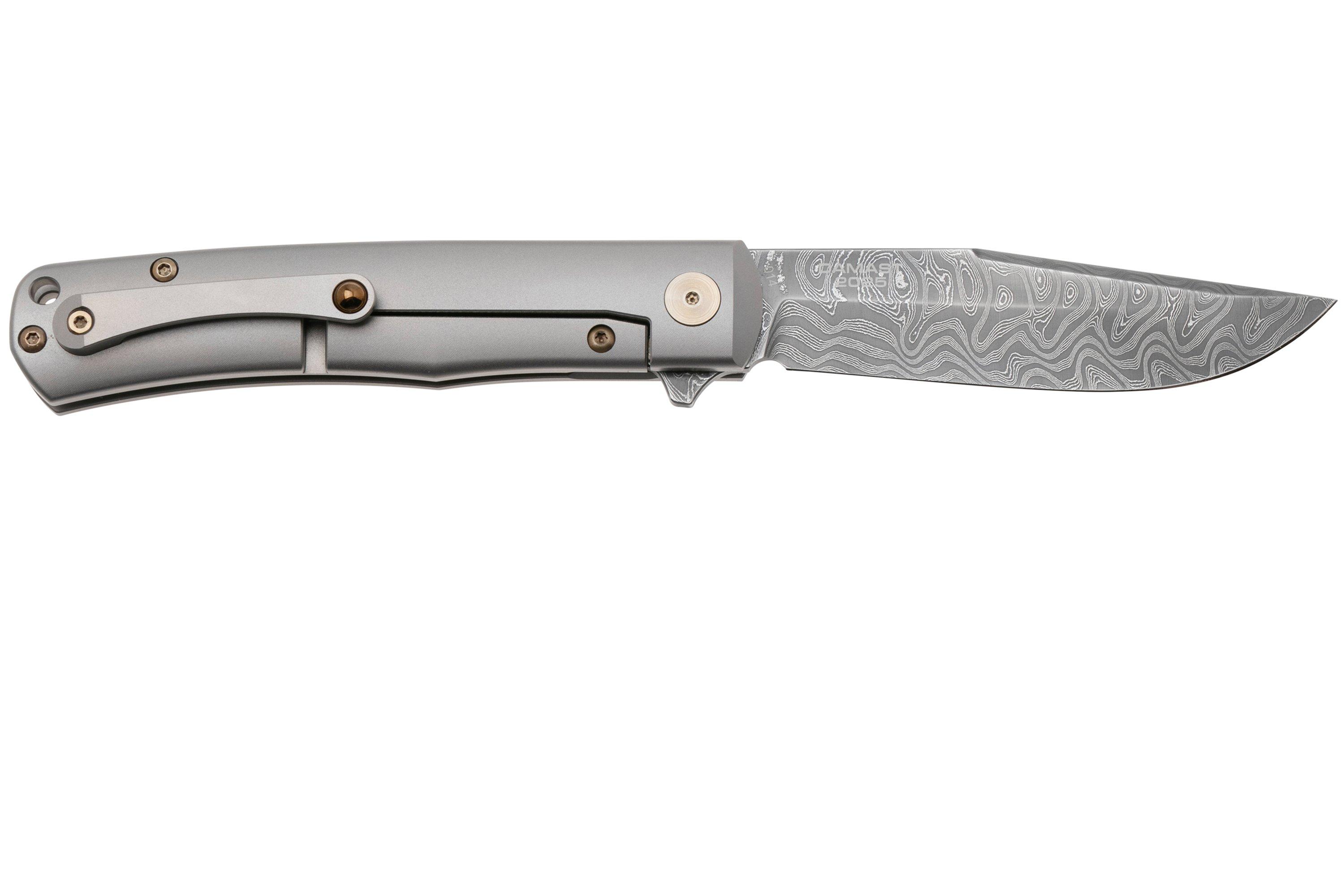 Böker Manufaktur Solingen TRPPR, Annual Knife 2025 1132025DAM, Damascus, Titanium herenmes ...