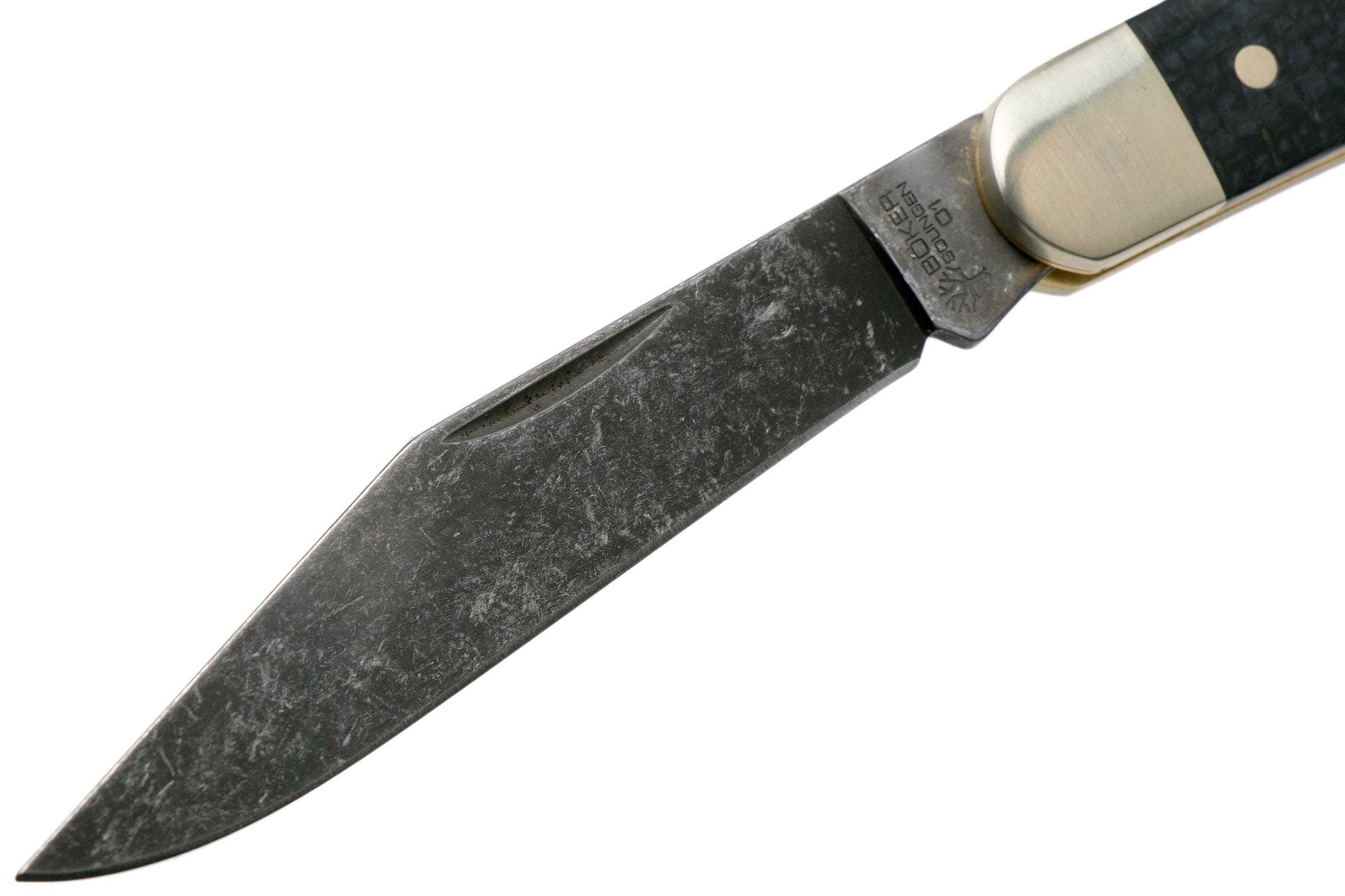 Böker Stockman Jute Micarta 114985 slipjoint pocket knife ...