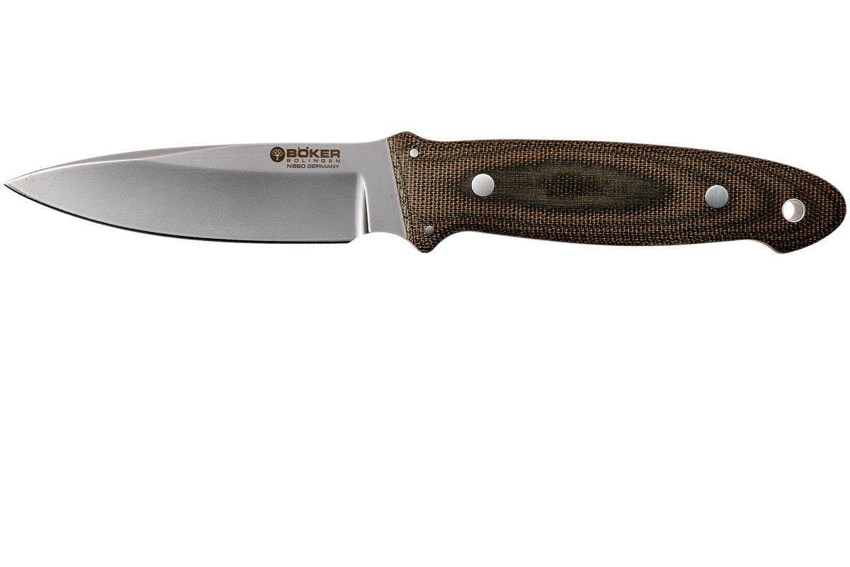 Böker Cub 120661 fixed knife, Lucas Burnley design | Advantageously ...