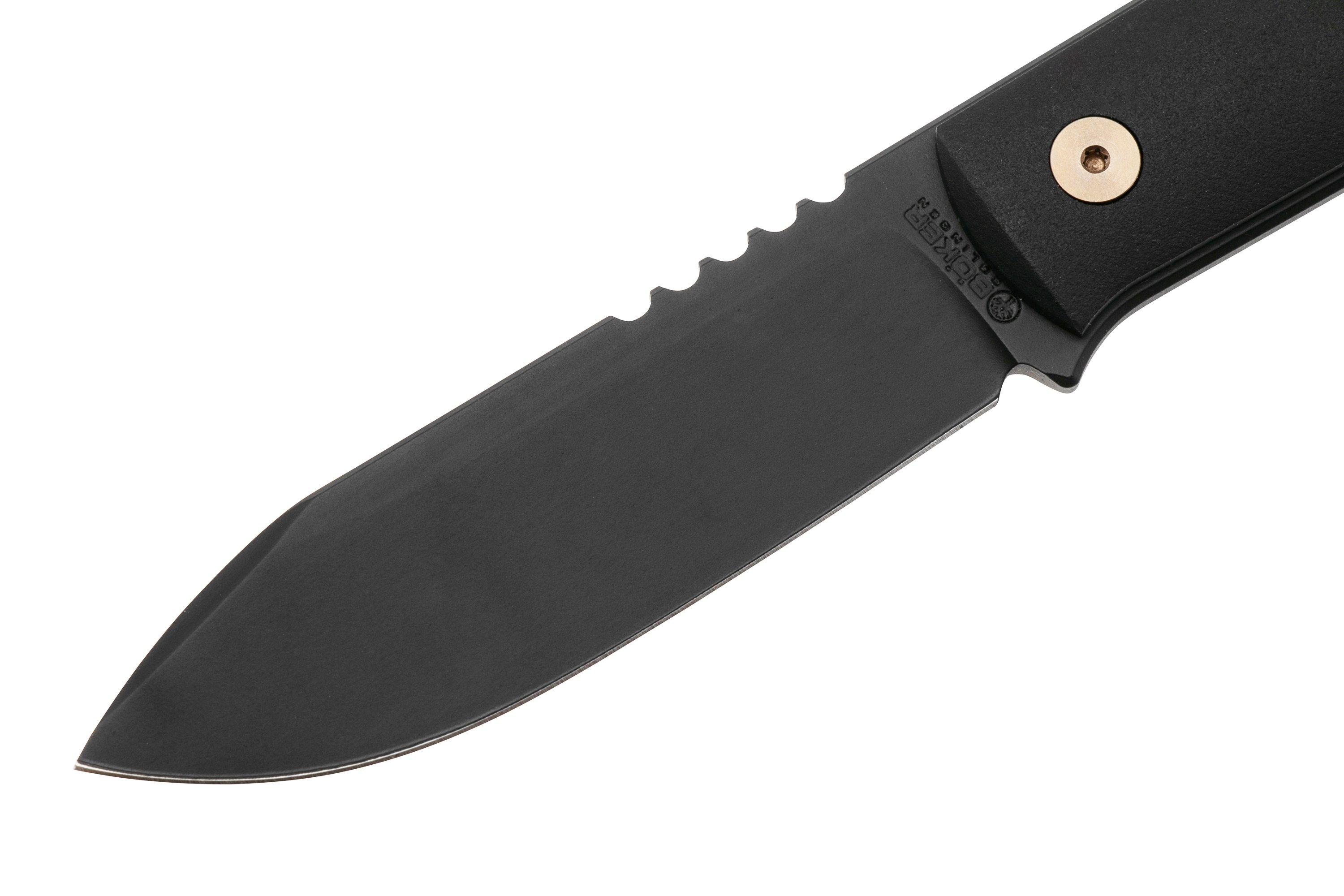 Böker BFF Packlite 120751 Allblack Stargaze, fixed knife, Lucas Burnley ...