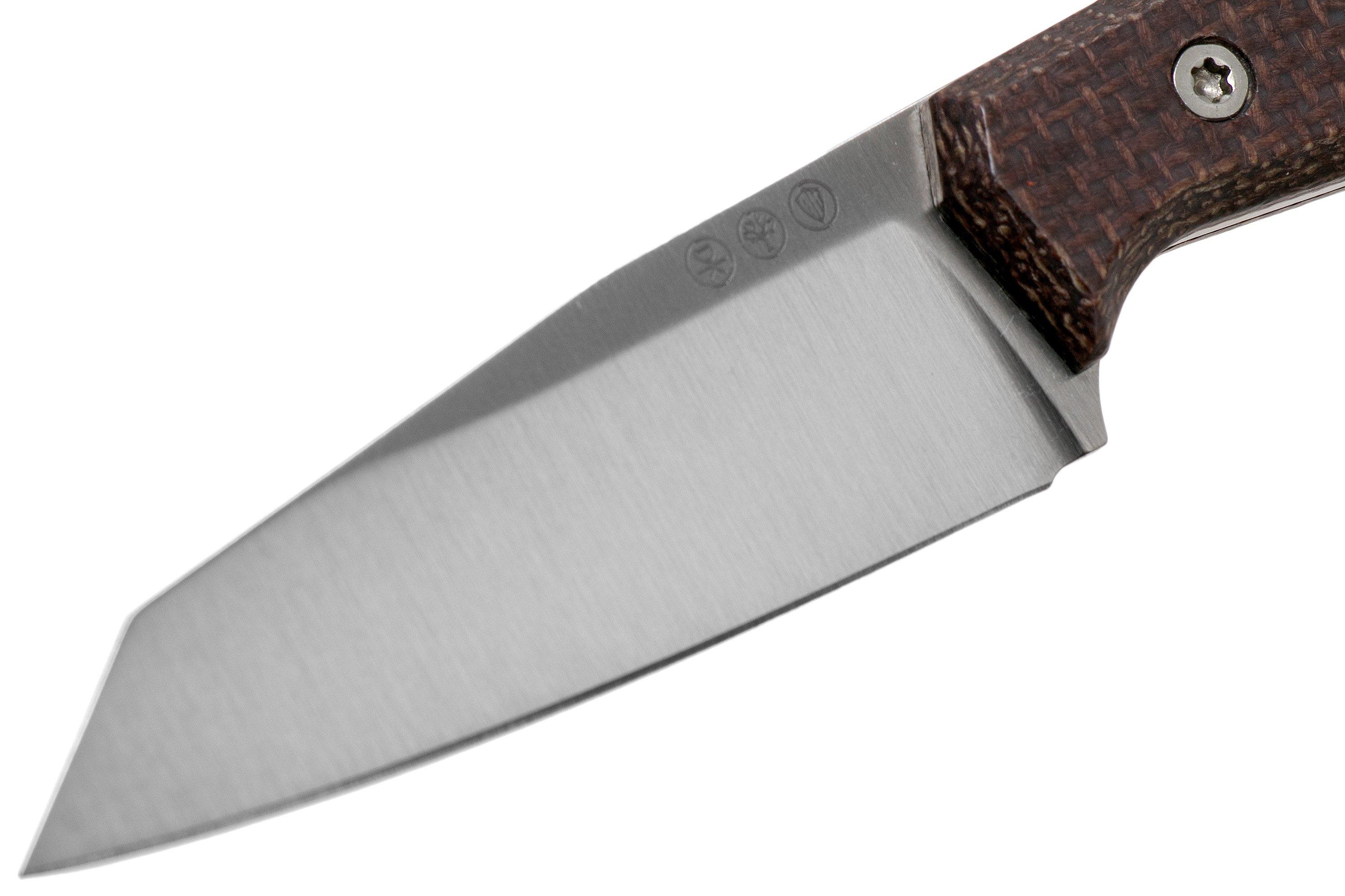Böker Daily Knives AK1 Reverse Tanto 121502, Bison Micarta fixed knife ...