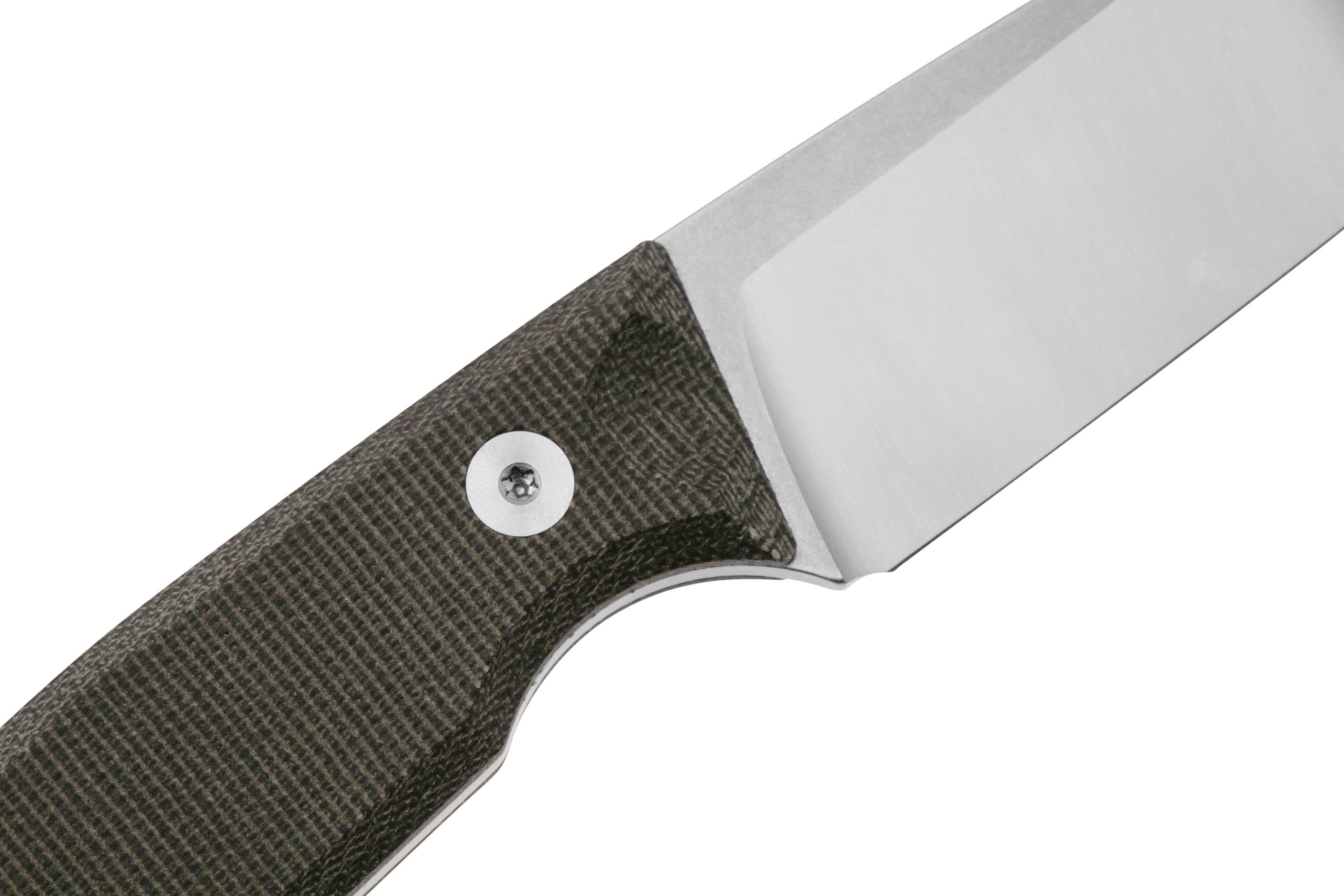 Böker Daily Knives AK4 121511 Green Micarta, vaststaand mes, Alex Kremer design | Voordelig ...