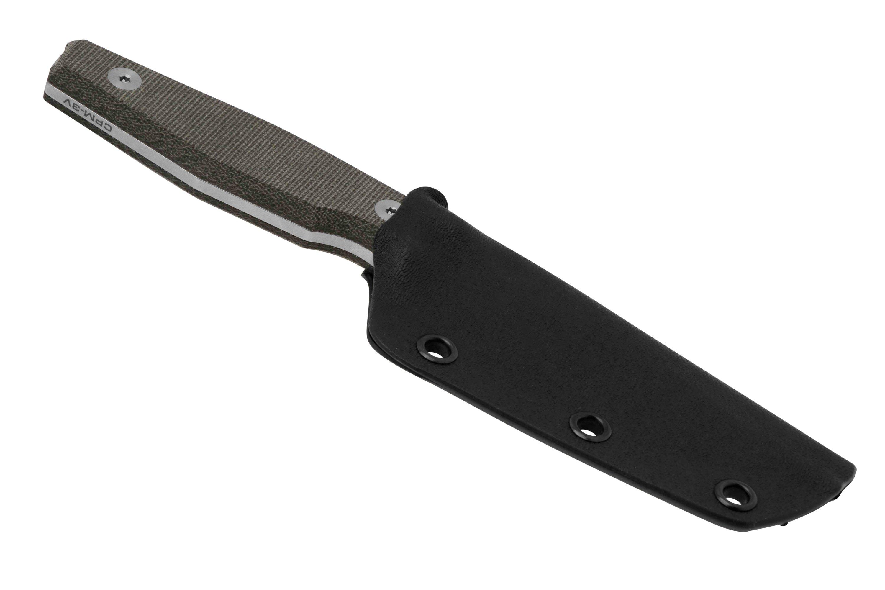 Böker Daily Knives AK4 121511 Green Micarta, fixed knife, Alex Kremer ...