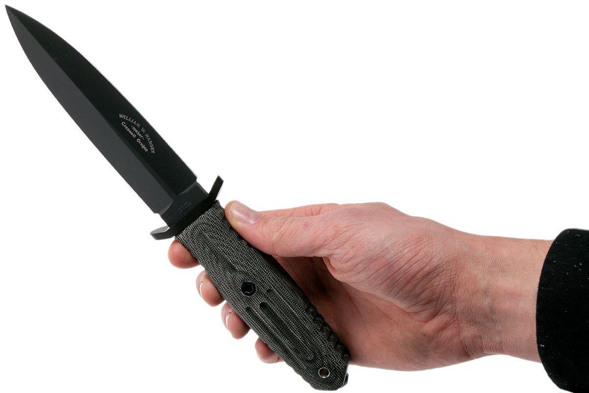 Böker Applegate 5.5 All Black 121545 dagger, Bill Harsey design ...