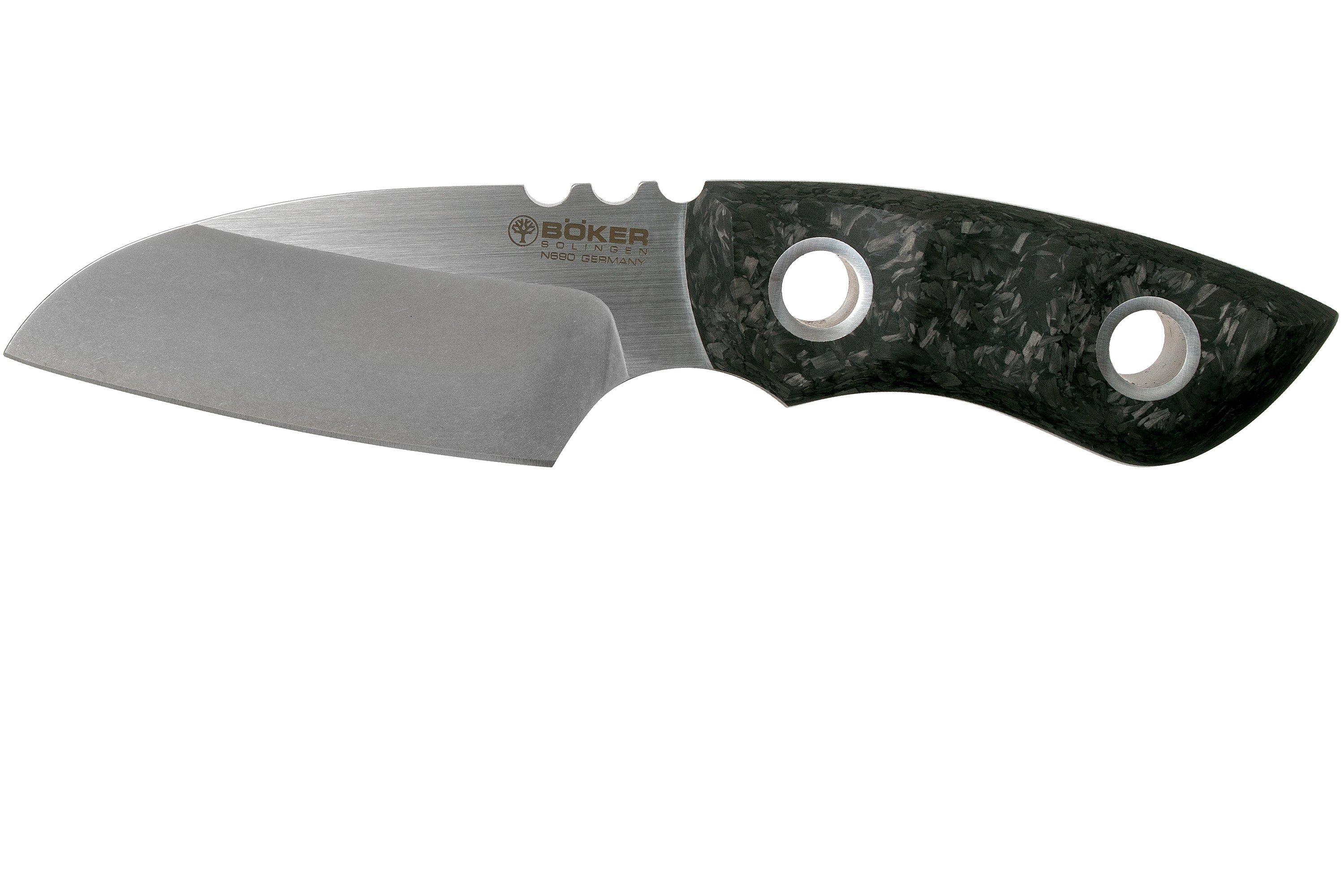 Böker Manufaktur Pry-Mate Carbon N690 122614 feststehendes Messer ...