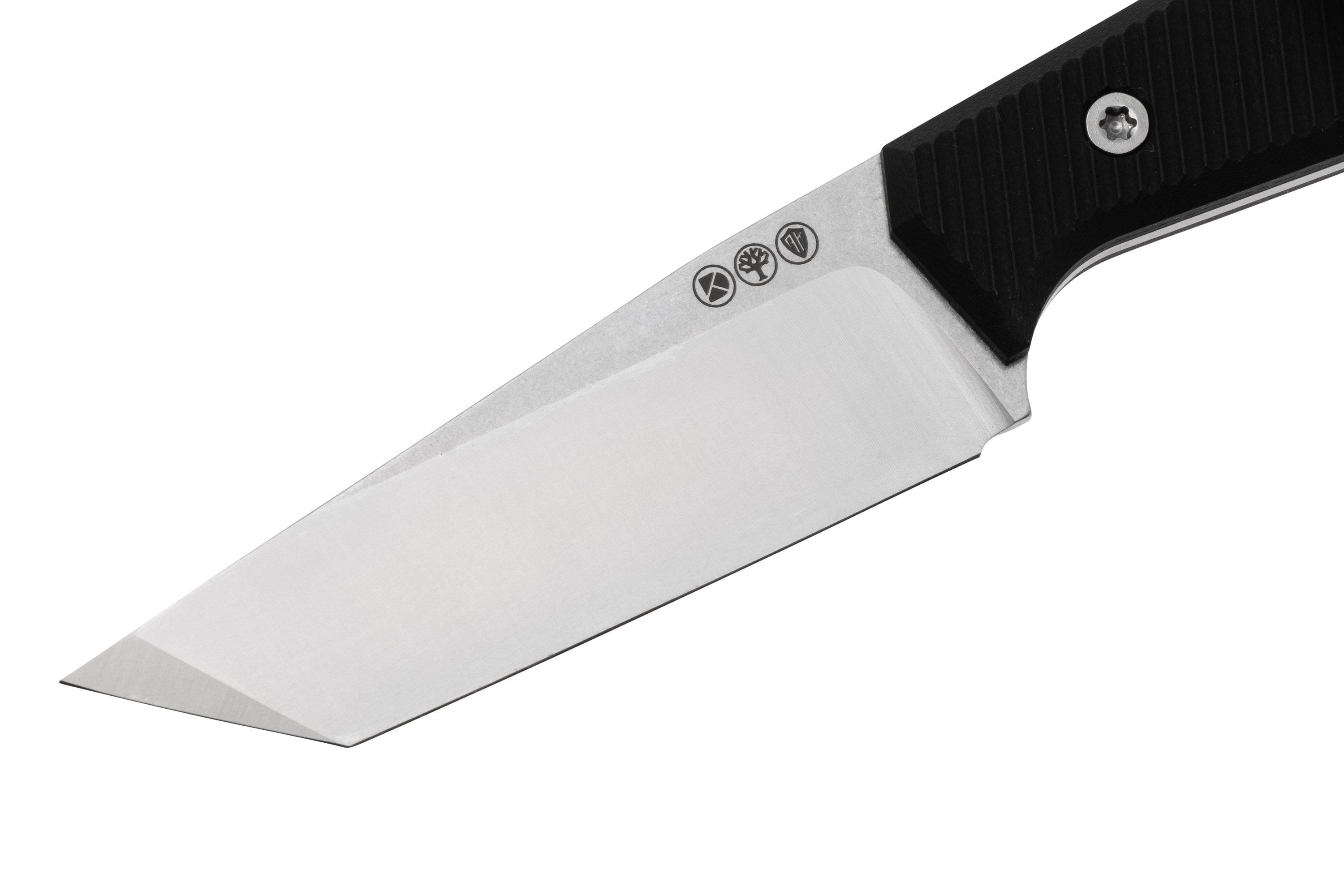 Böker Daily Knives AK1 American Tanto 129504, Black G10 fixed knife ...