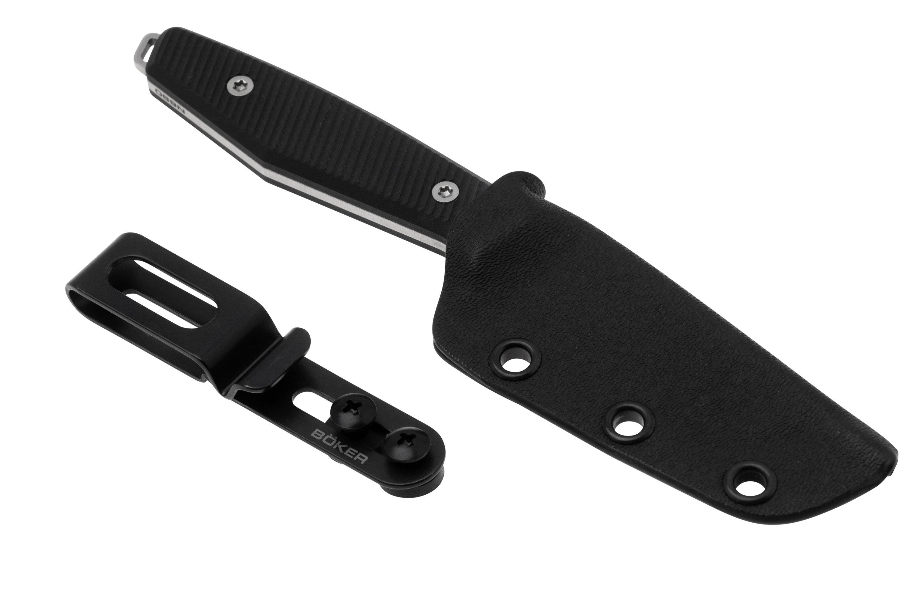 Böker Daily Knives AK1 American Tanto 129504, Black G10 couteau fixe ...