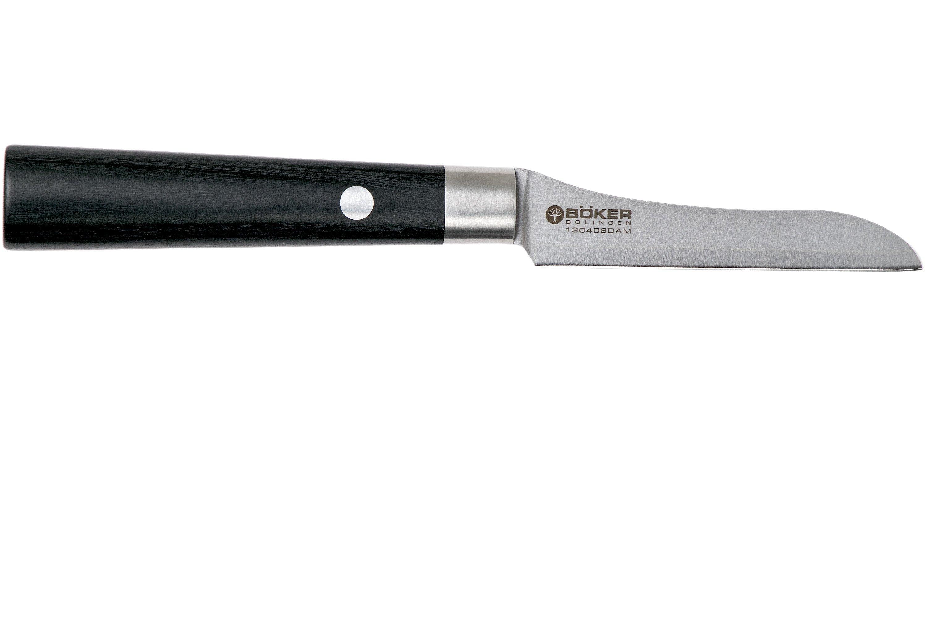 Böker Damast Black vegetable knife 8 cm 130408DAM | Advantageously shopping at Knivesandtools.com