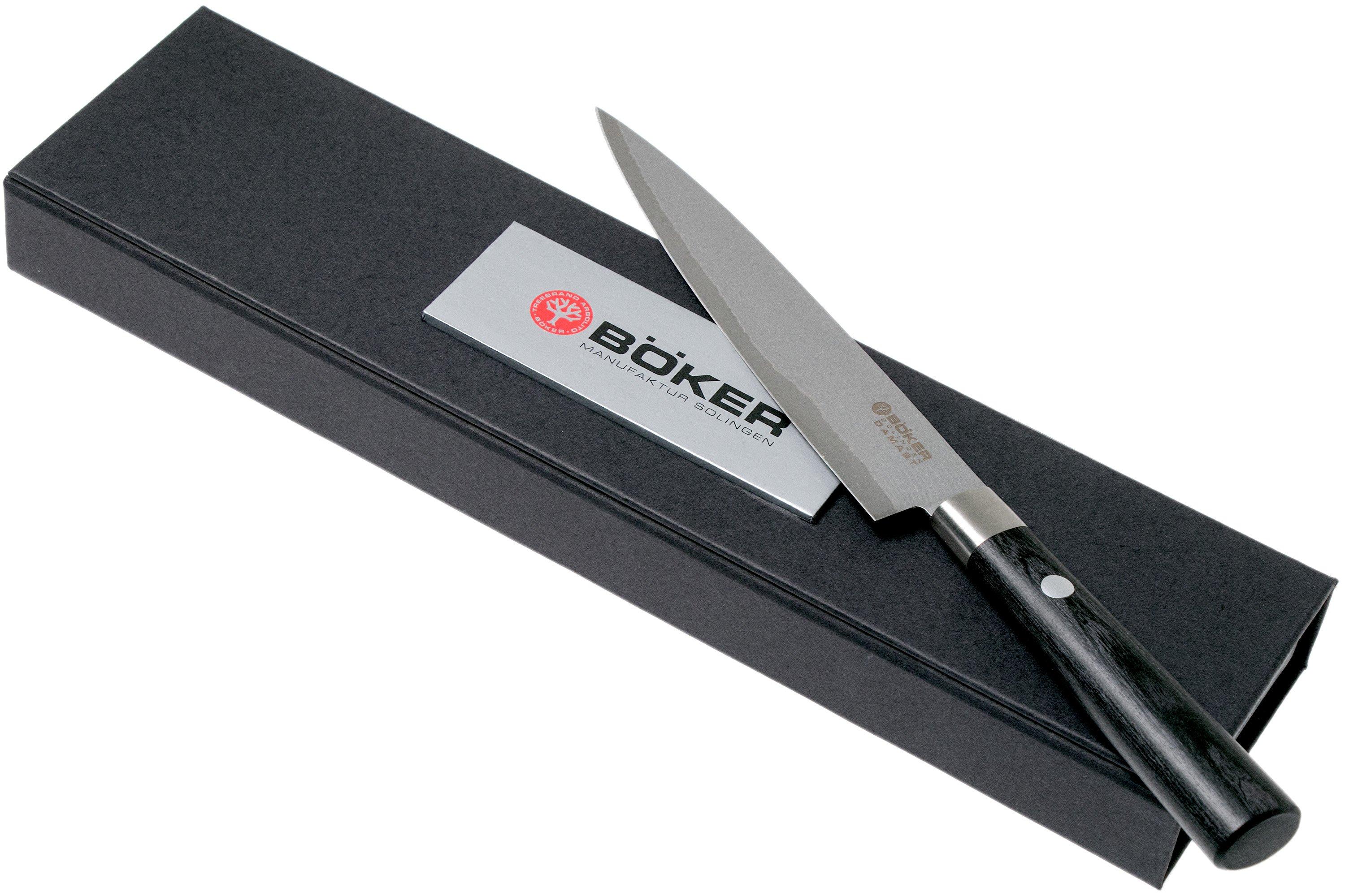 Böker Damast Black utility knife 14.5 cm 130414DAM | Advantageously ...