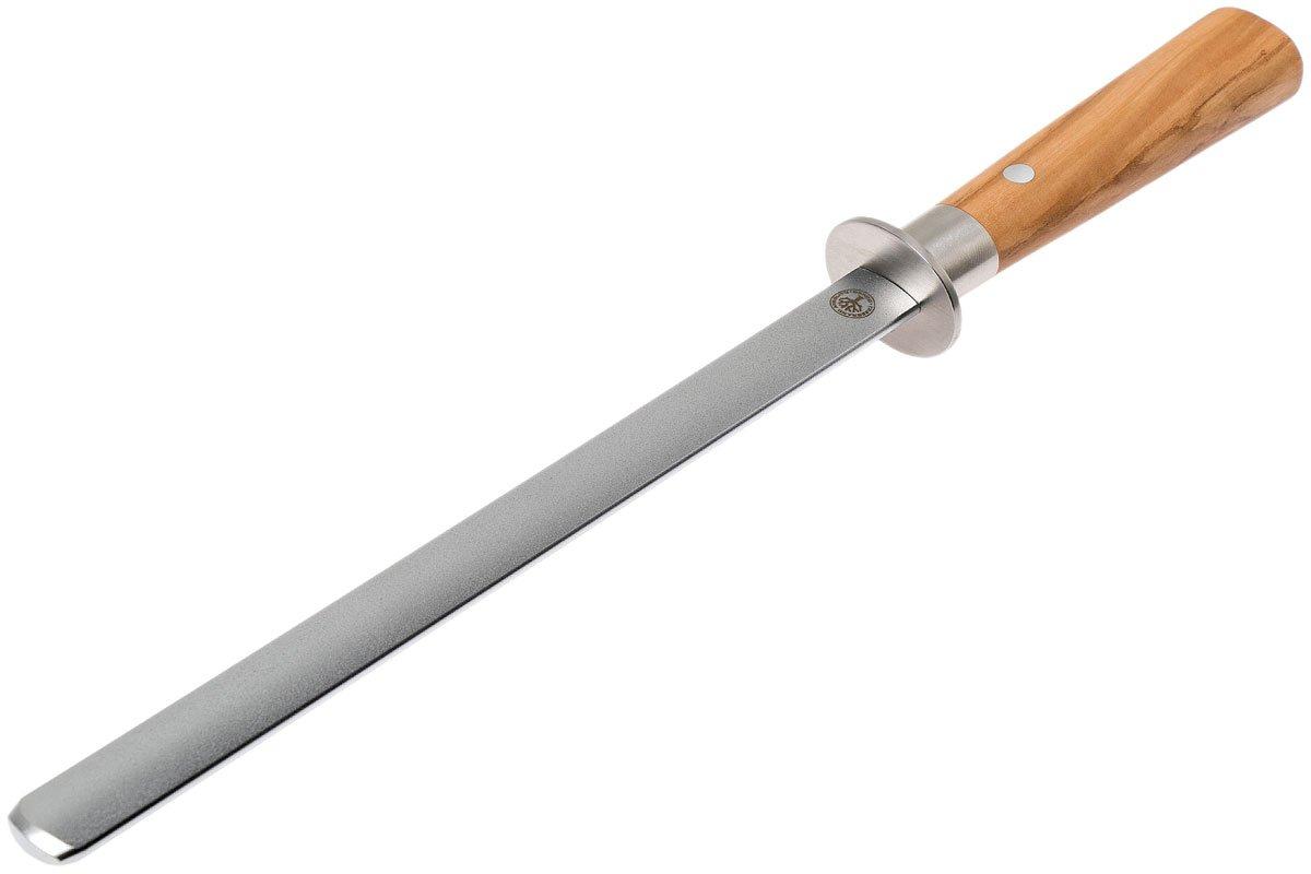 Böker Damast Olive sharpening steel - 130444DAM | Advantageously shopping at Knivesandtools.co.uk