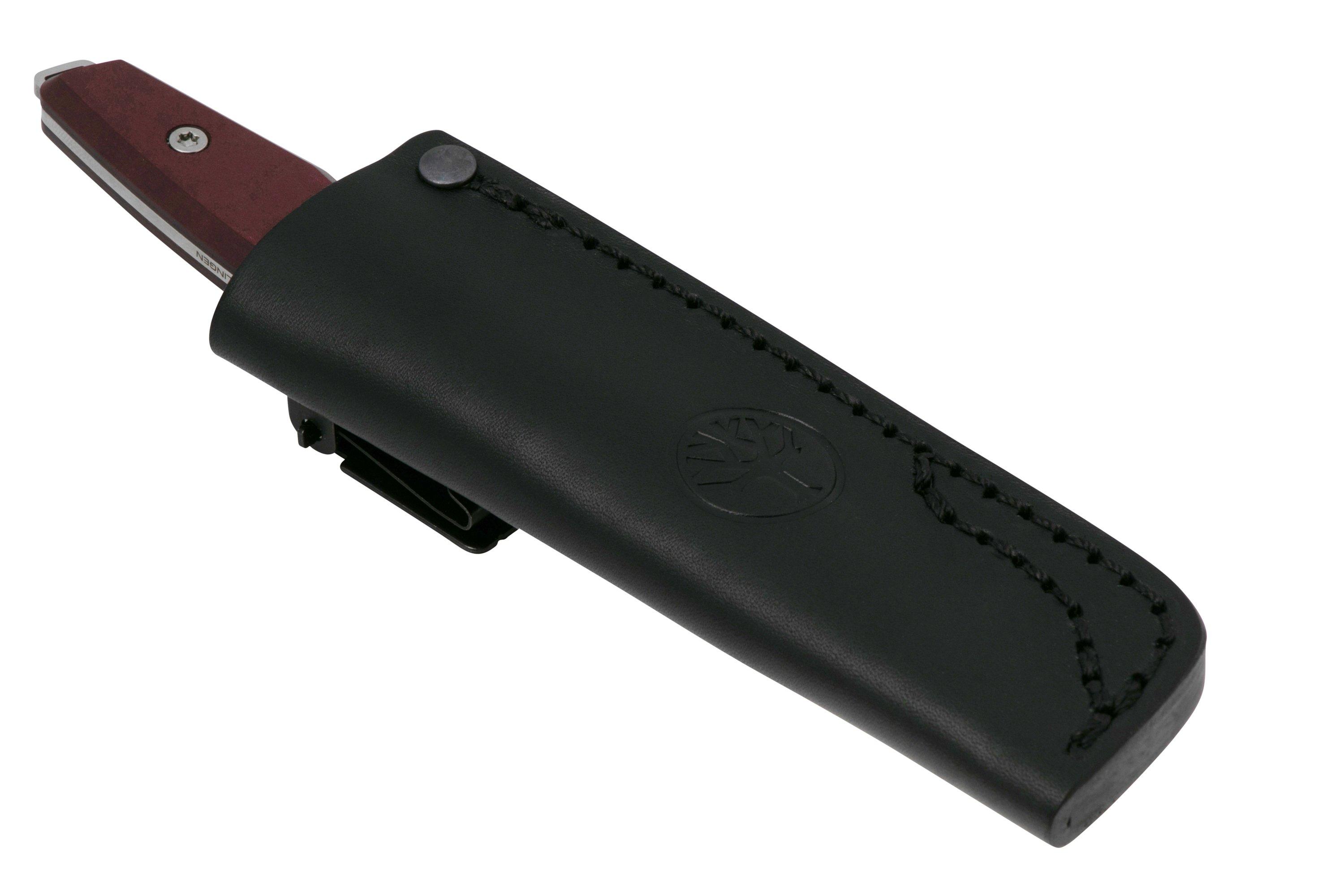 Boker Daily Knives AK1, 131502 Droppoint RWL 34, Redstone Richlite ...