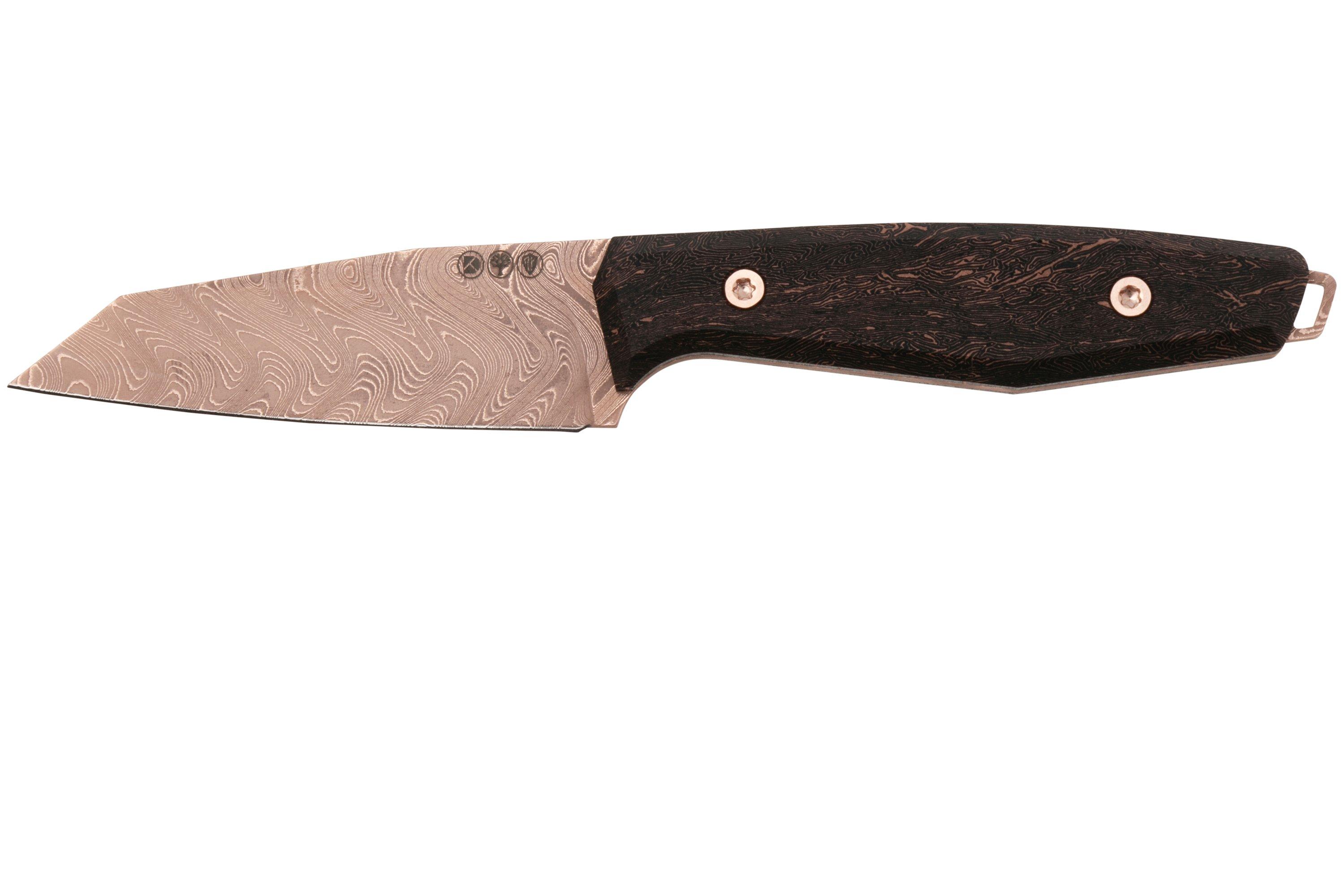 Boker Daily Knives AK1 132502DAM Rosegold Damast, Fatcarbon Space Coral, Limited Edition ...