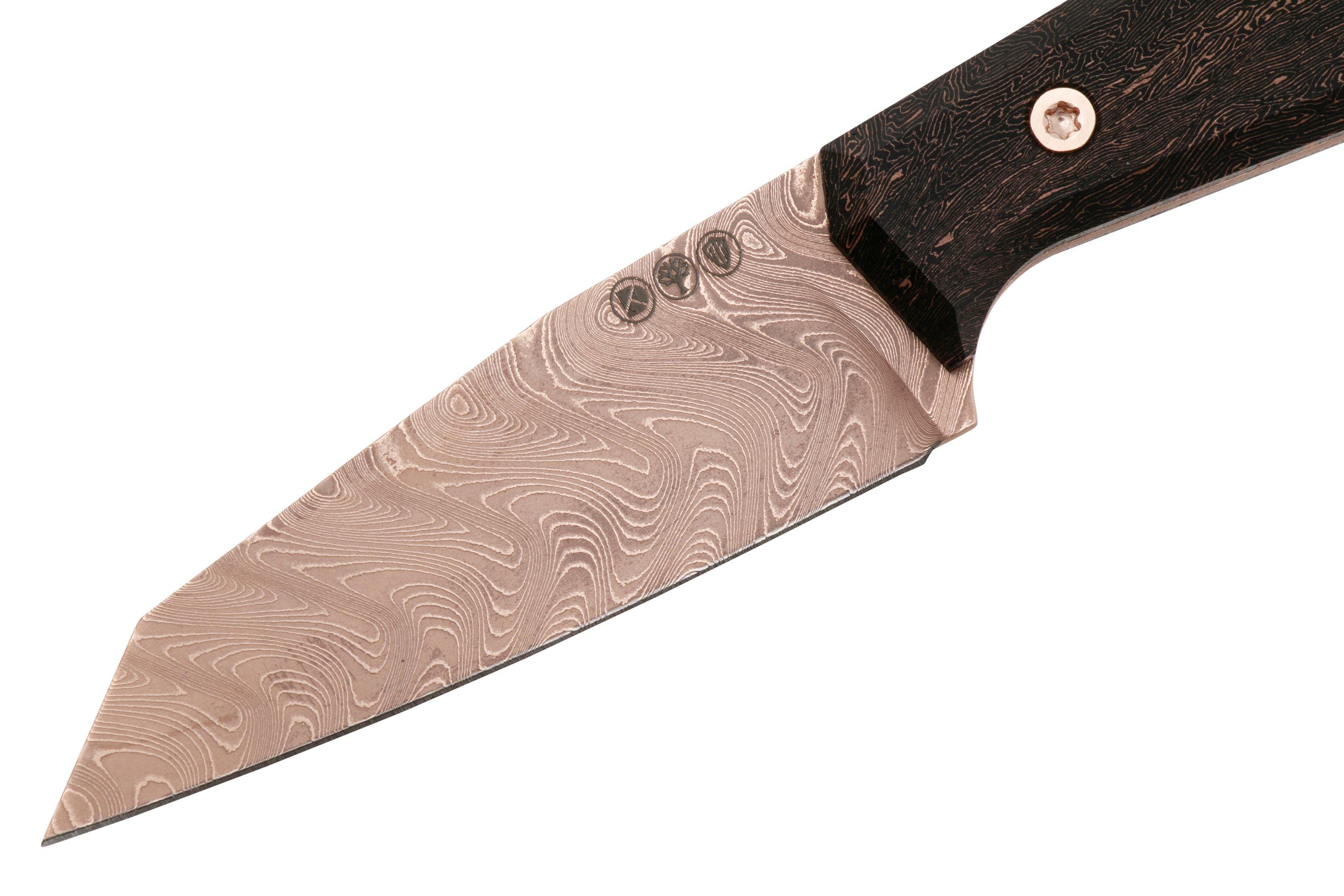 Boker Daily Knives AK1 132502DAM Rosegold Damast, Fatcarbon Space Coral, Limited Edition ...