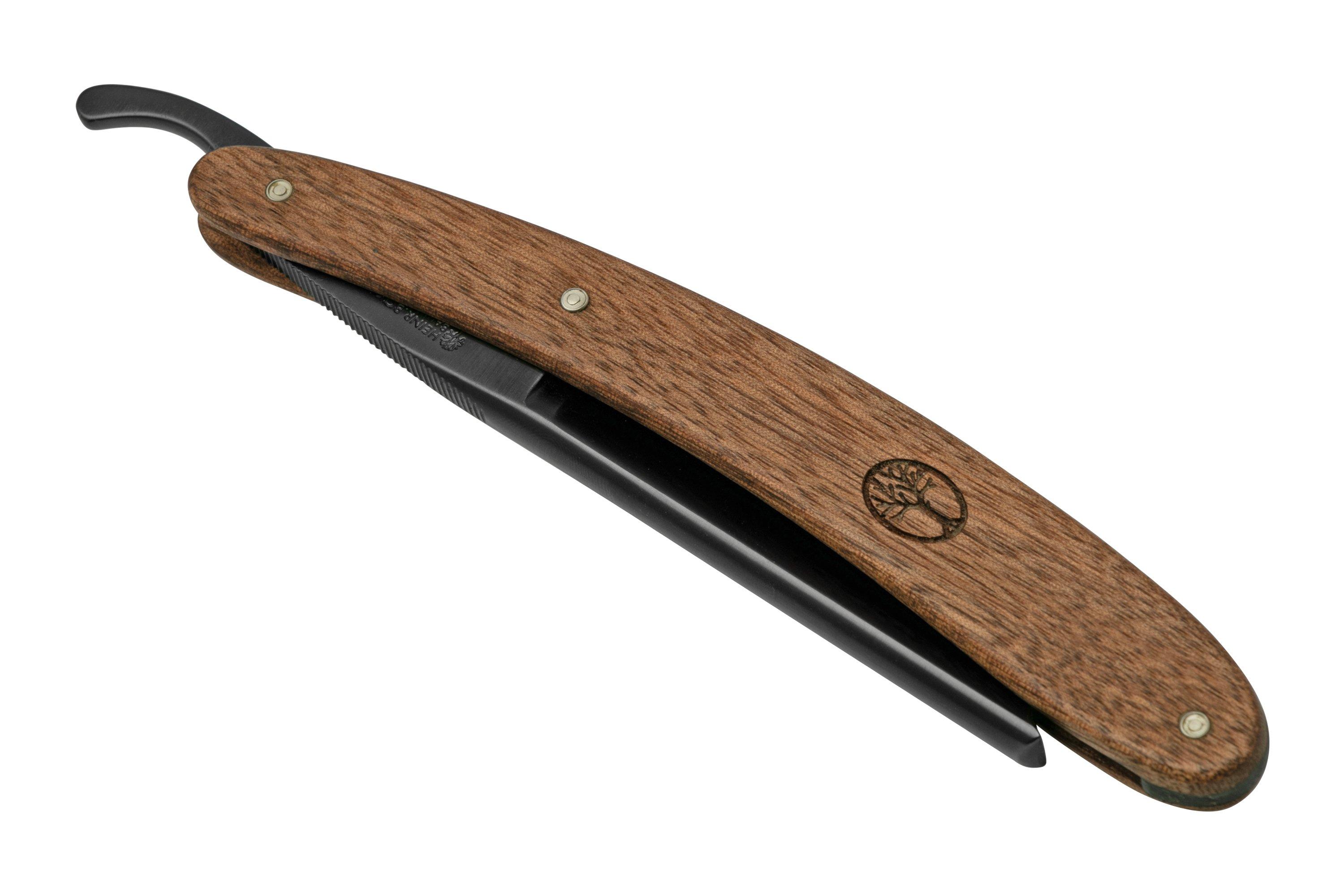 Böker Walnut Barber's Notch 140306 straight razor | Advantageously ...