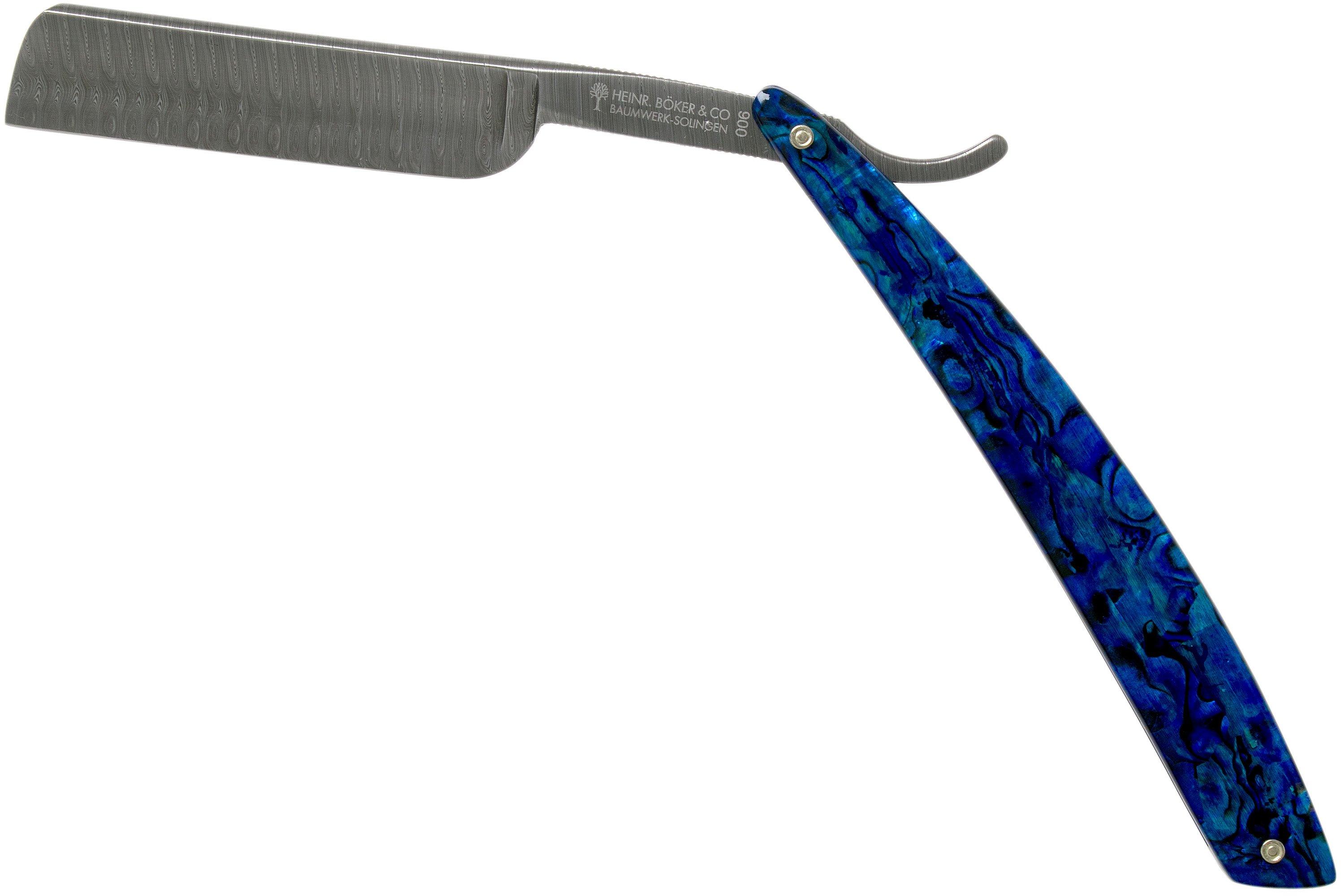 Böker Manufaktur Damascus Paua 140525DAM open scheermes | Voordelig ...