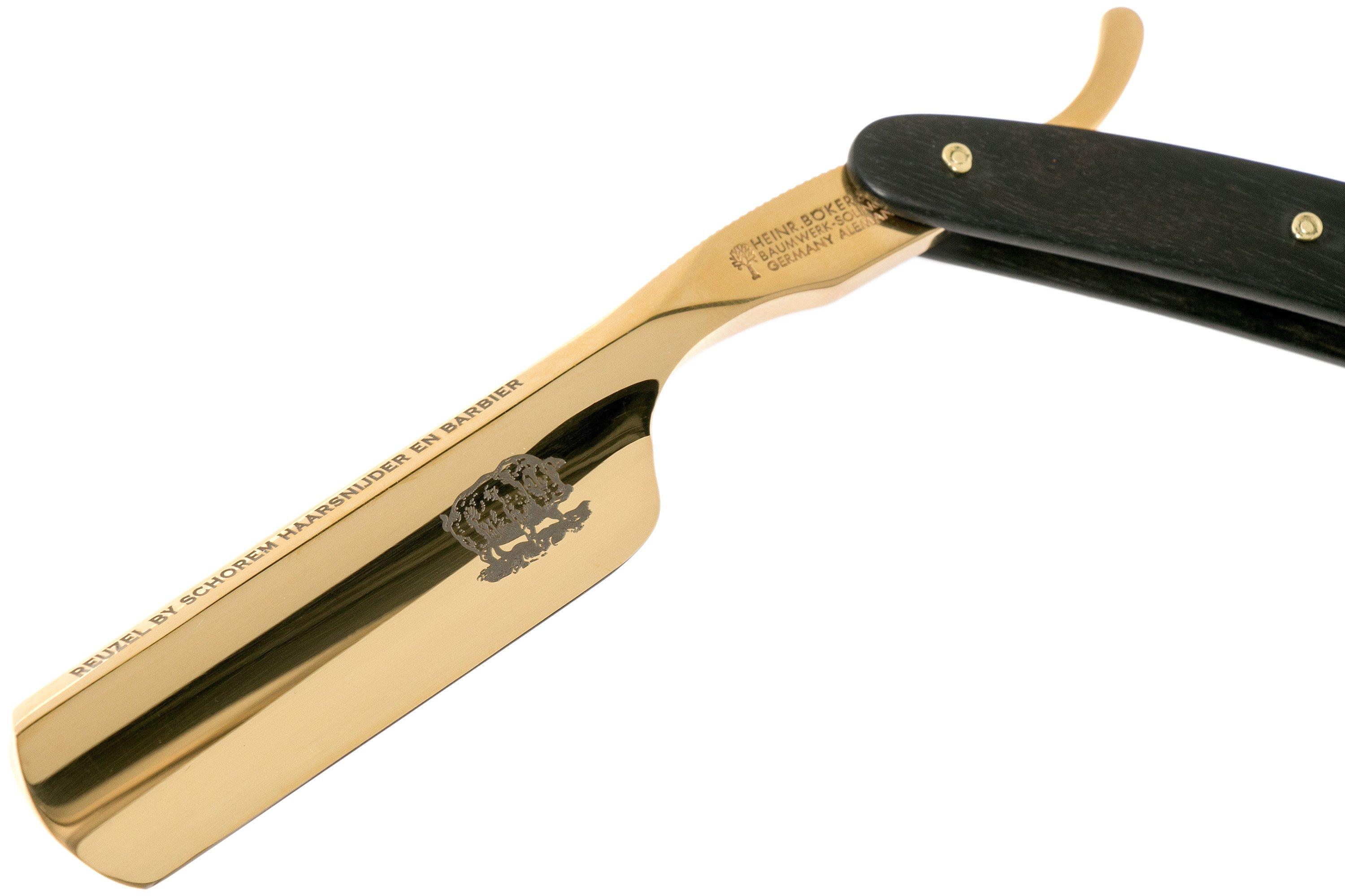Böker Golden Reuzel Razor Axe straight razor 40542 Limited Edition ...