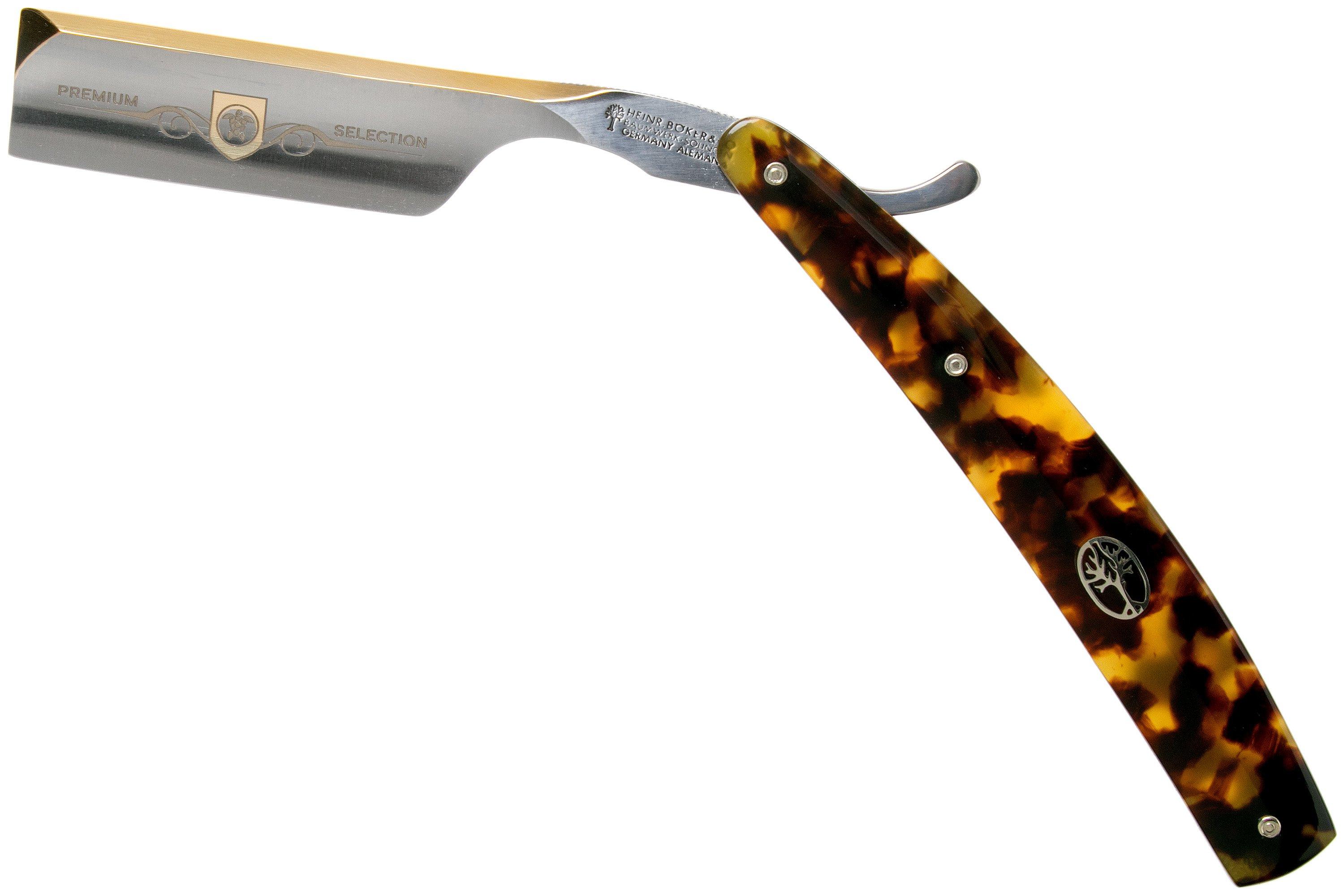 Böker Manufaktur Schildpatt 2.0 140555 straight razor | Advantageously ...