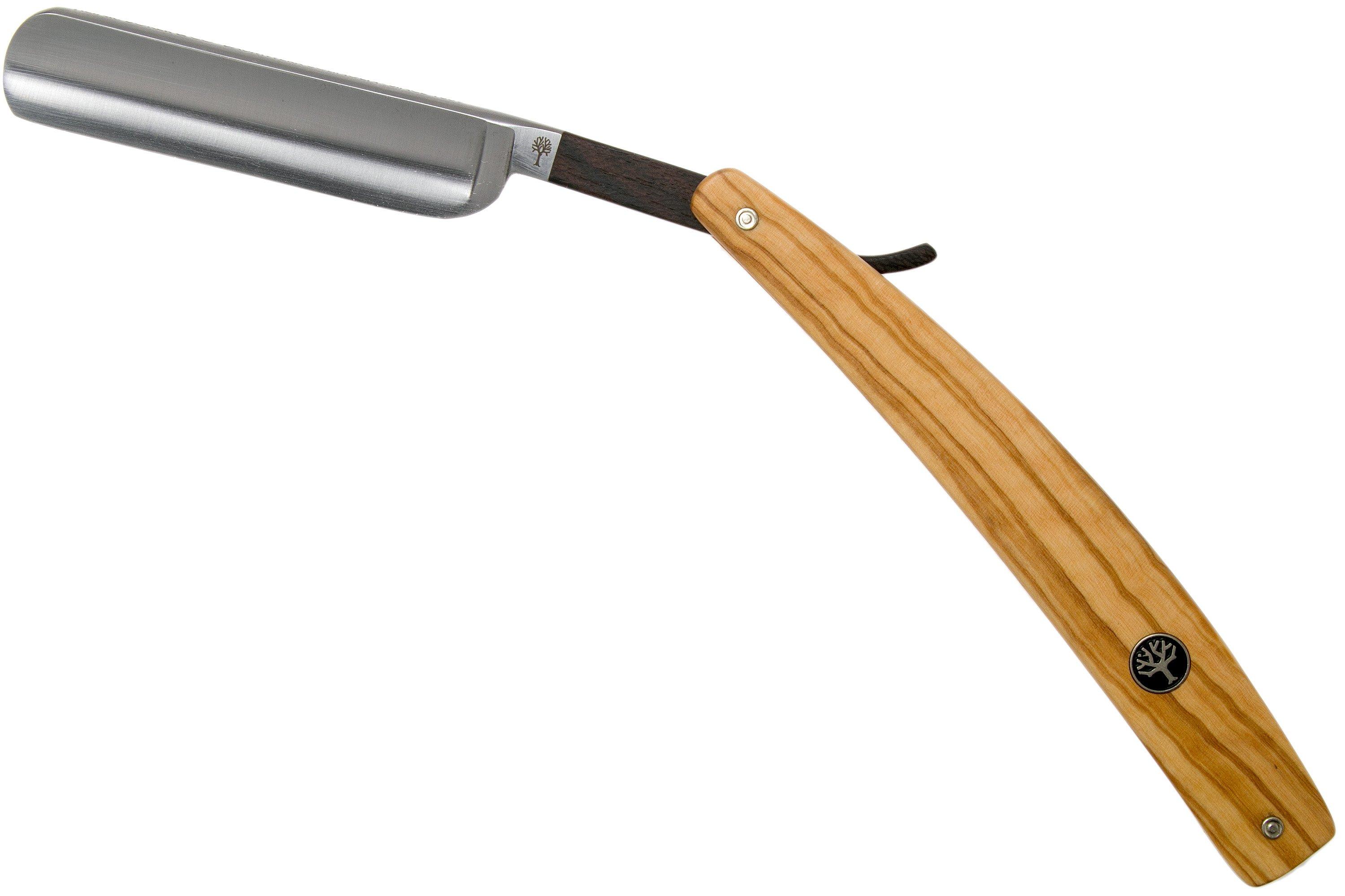 Böker Manufaktur Black Wood Scale Tang straight razor 140559 ...