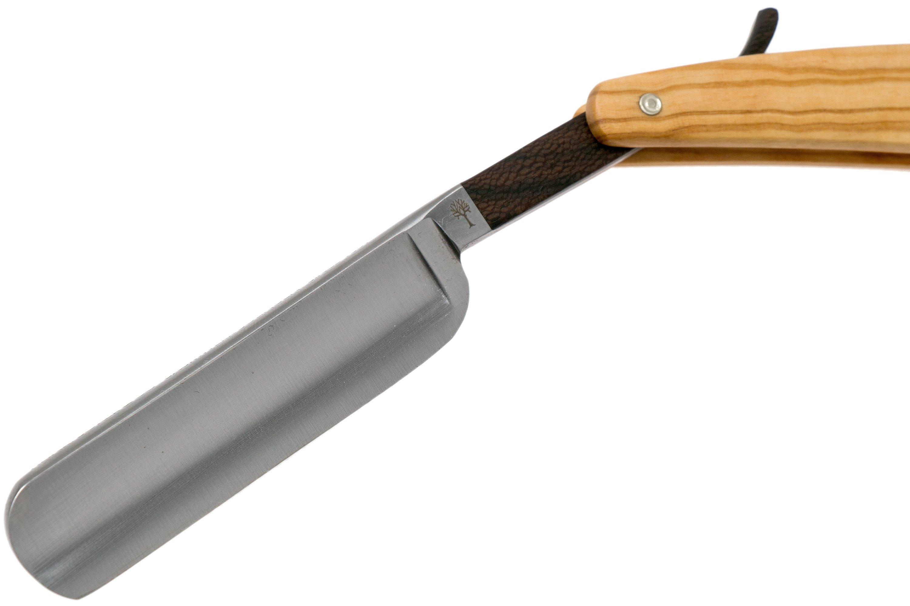 Böker Manufaktur Black Wood Scale Tang straight razor 140559 ...