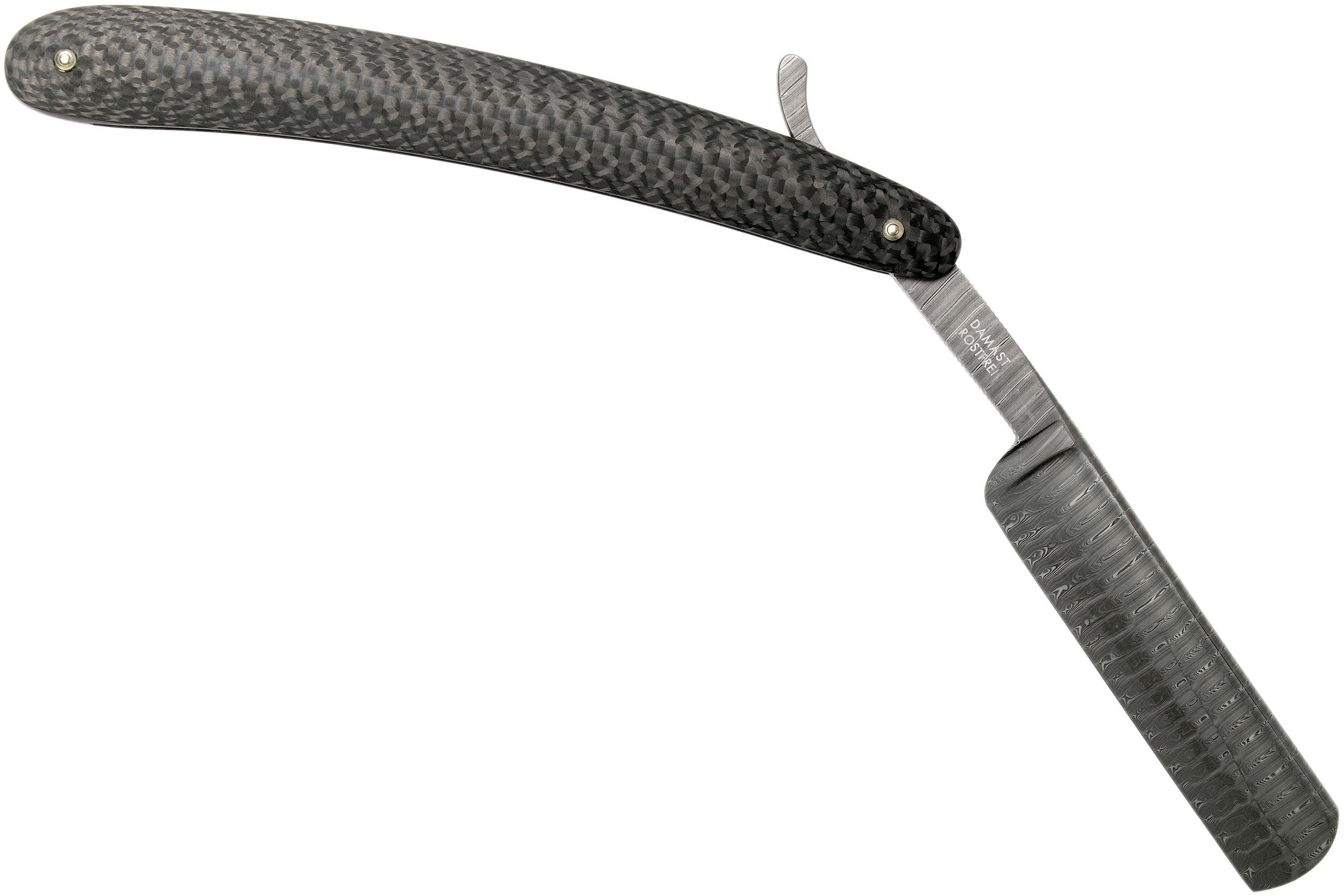 Böker Manufaktur Carbon Damascus Limited Edition Rasiermesser 140560DAM ...