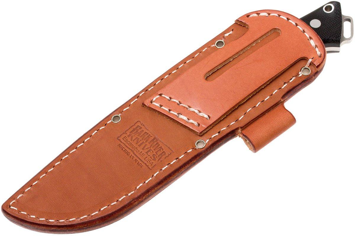 Bark River Fox River LT Elmax, Black Canvas Micarta | Advantageously ...