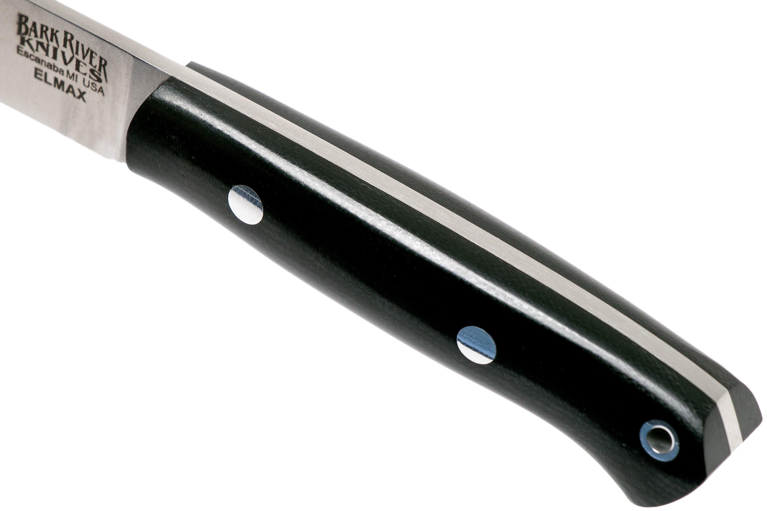 Bark River Little Creek Elmax, Black Canvas Micarta | Advantageously ...