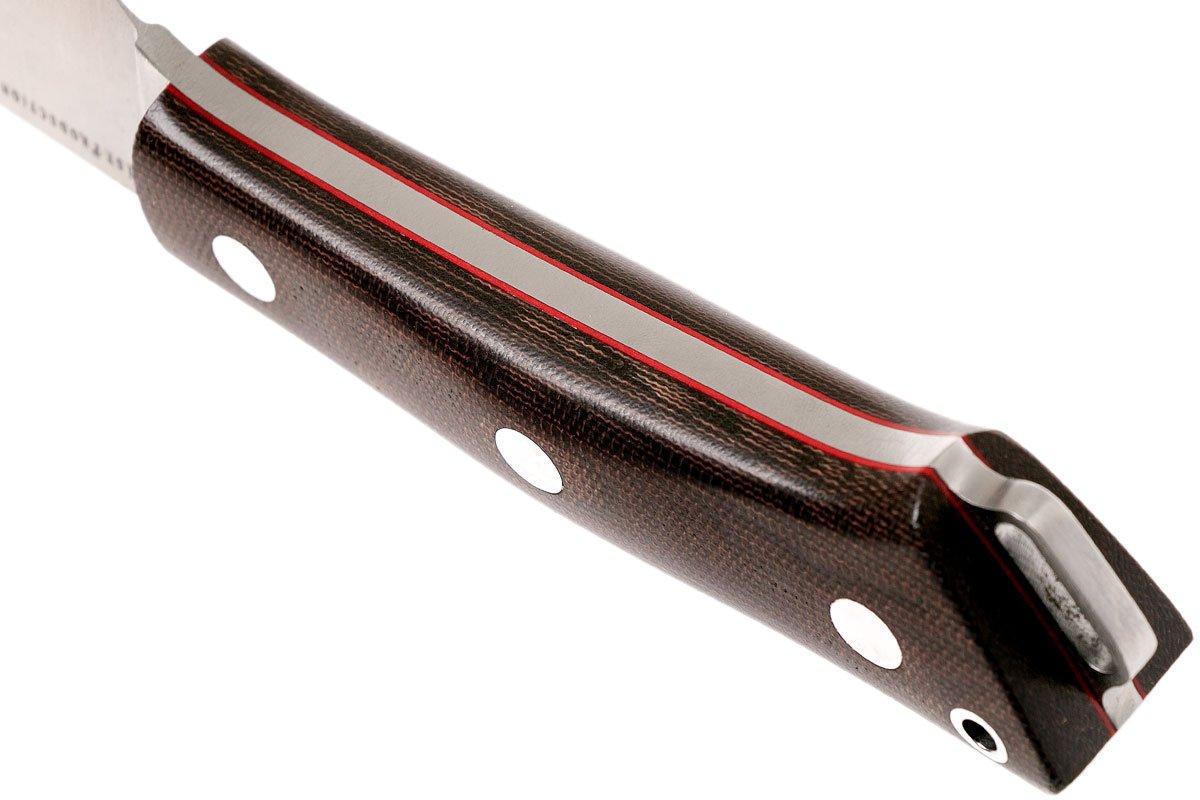 Bark River Fox River II LT CPM 3V, Green Canvas Micarta, Red Liners ...