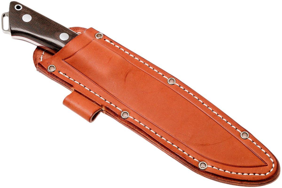 Bark River Fox River II LT CPM 3V, Green Canvas Micarta, Red Liners ...