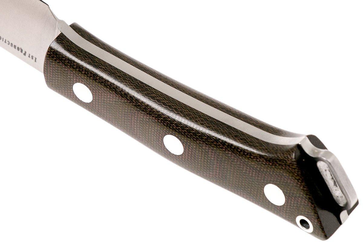 Bark River Fox River II LT CPM 3V, Green Canvas Micarta | Fare acquisti ...