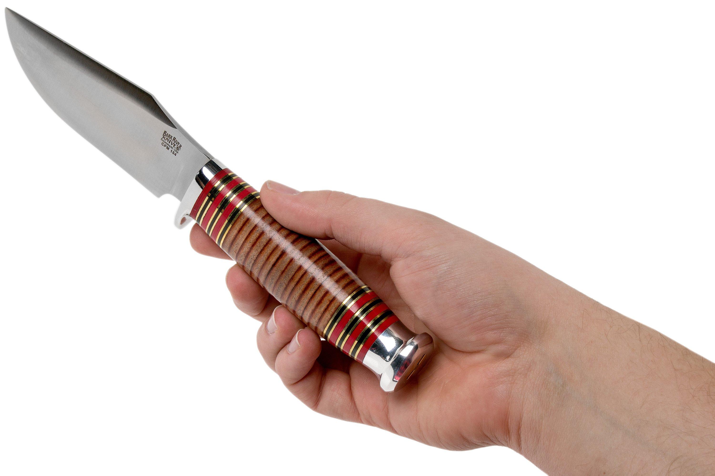 Bark River Trailmate 2 CPM154 Stacked Leather hunting knife ...