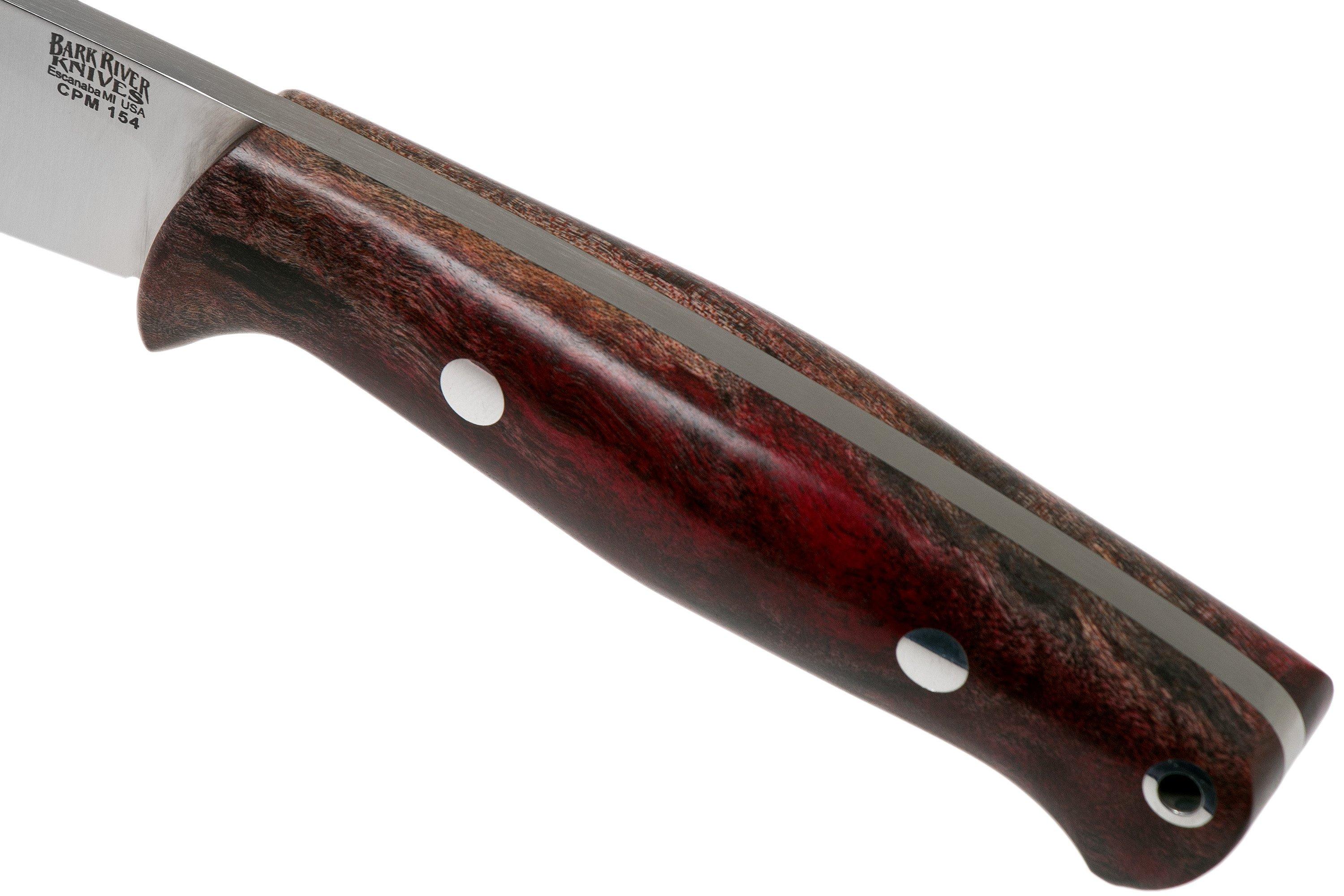 Bark River North Country EDC CPM 154, Red & Black Maple Burl ...