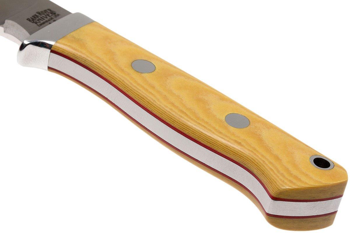 Bark River Huntsman A2, Antique Ivory Micarta, red liners ...