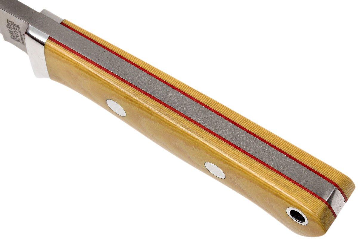 Bark River Huntsman A2, Antique Ivory Micarta, red liners ...