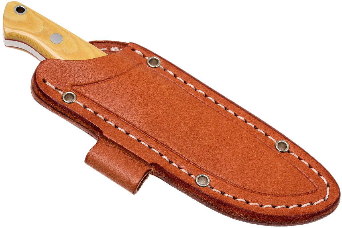 Bark River Huntsman A2, Antique Ivory Micarta, red liners ...