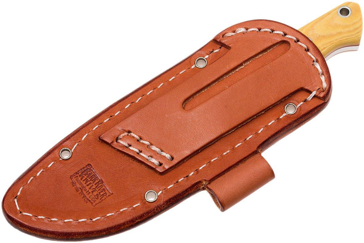 Bark River Huntsman A2, Antique Ivory Micarta, red liners ...