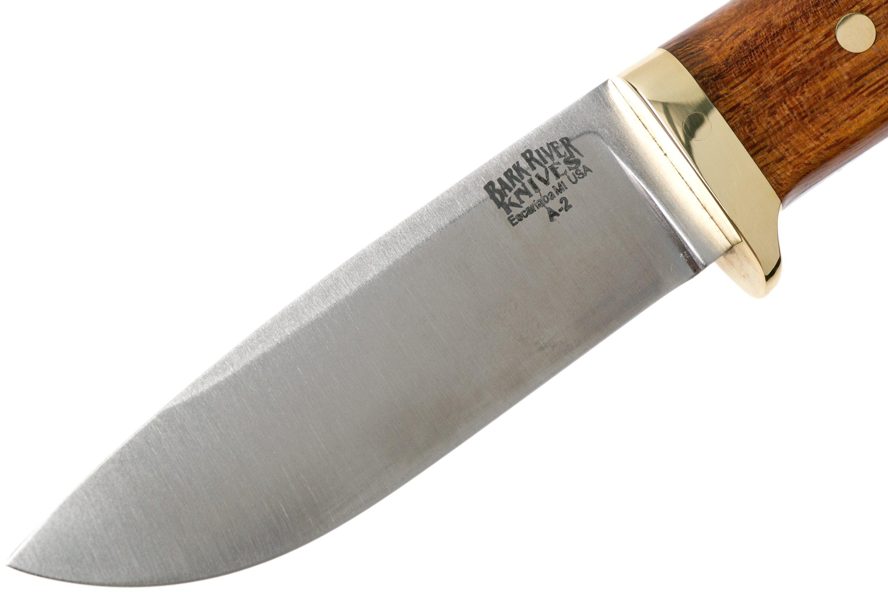 Bark River - Classic Drop Point Hunter A2 Brass Desert Ironwood hunting ...