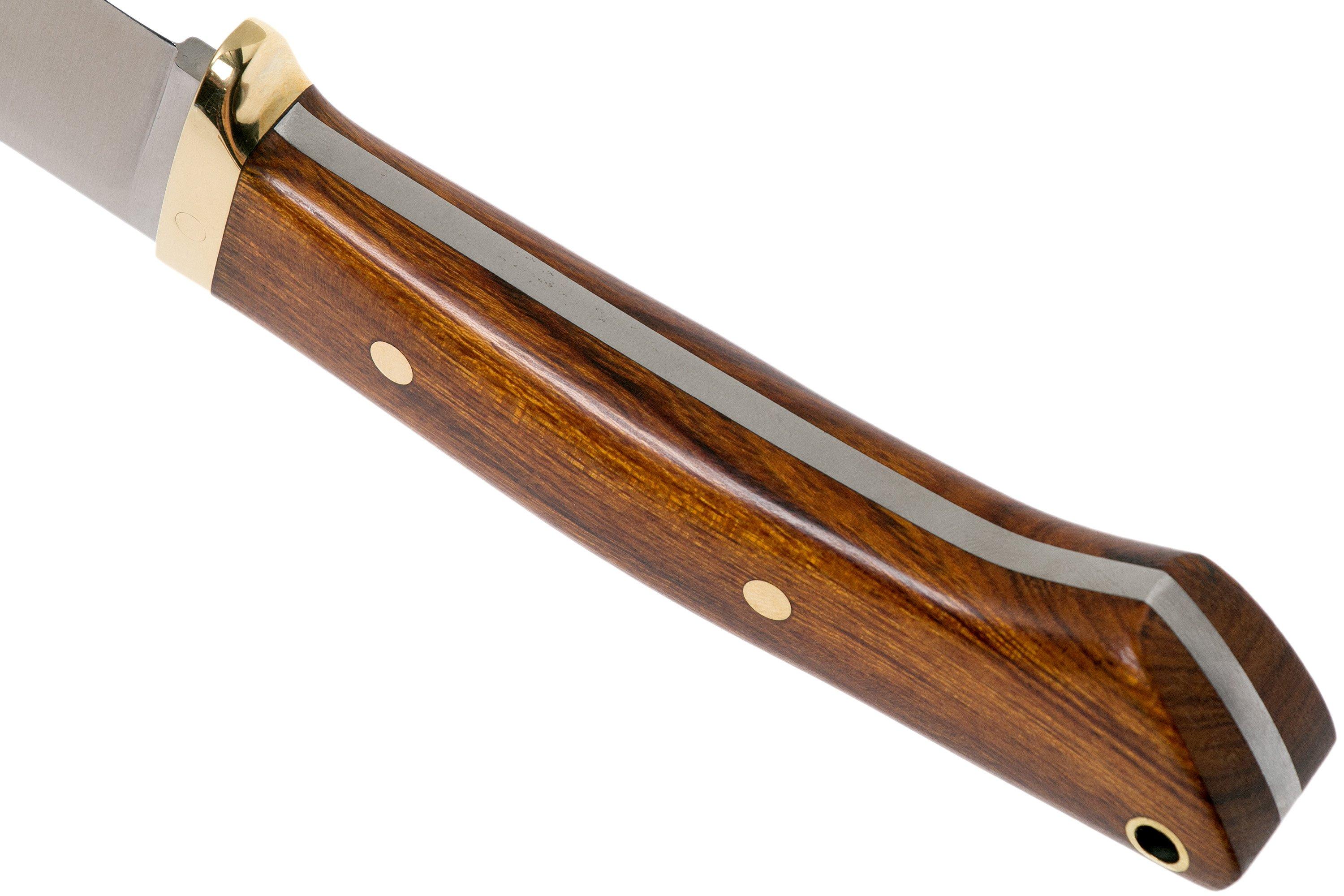 Bark River - Classic Drop Point Hunter A2 Brass Desert Ironwood hunting ...