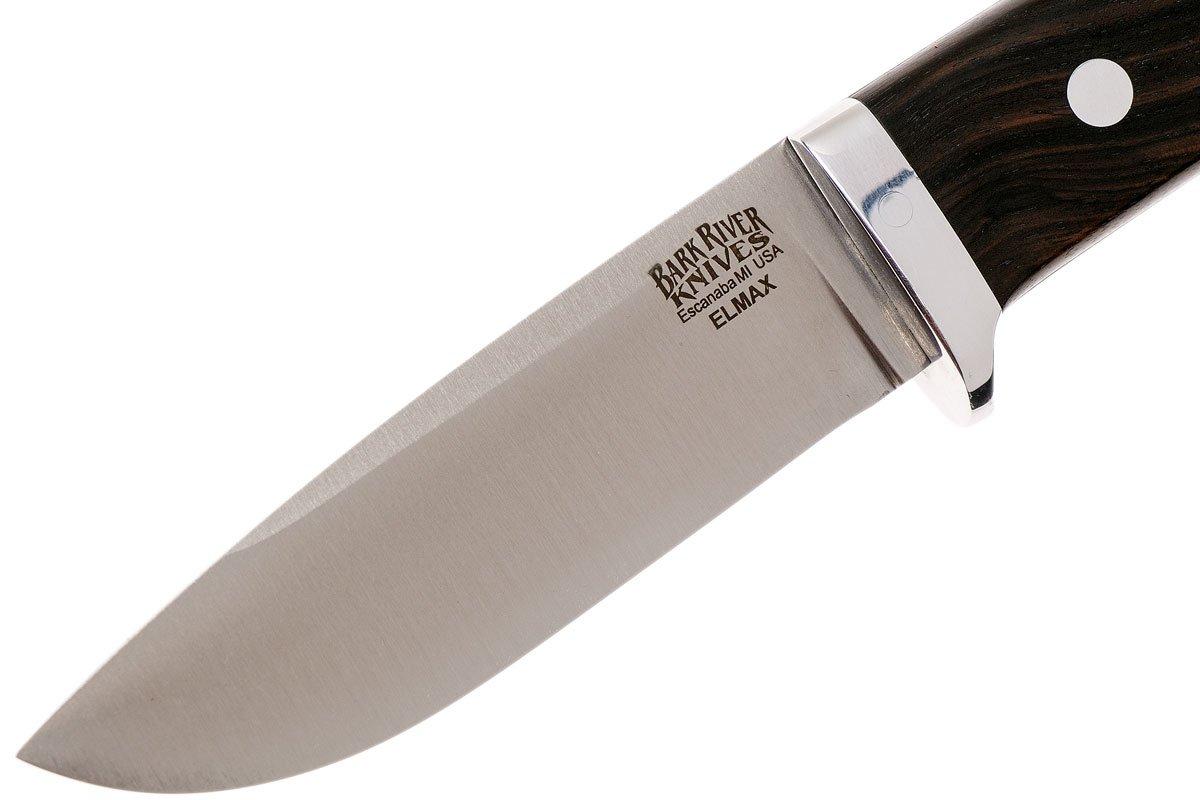 Bark River Classic Drop Point Hunter Elmax, Macassar Ebony ...