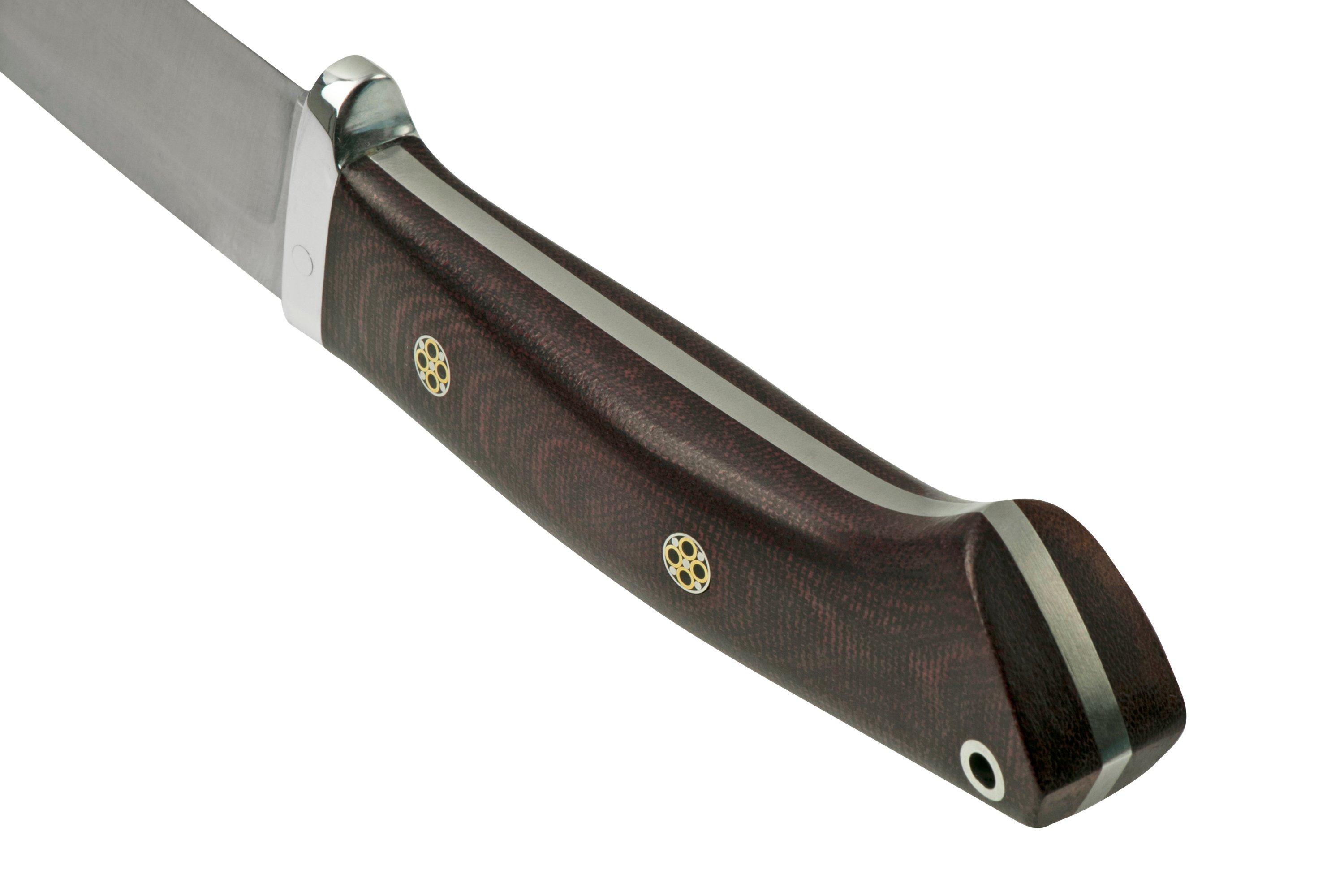 Bark River Classic Drop Point Hunter CPM S45VN Burgundy Canvas Micarta ...