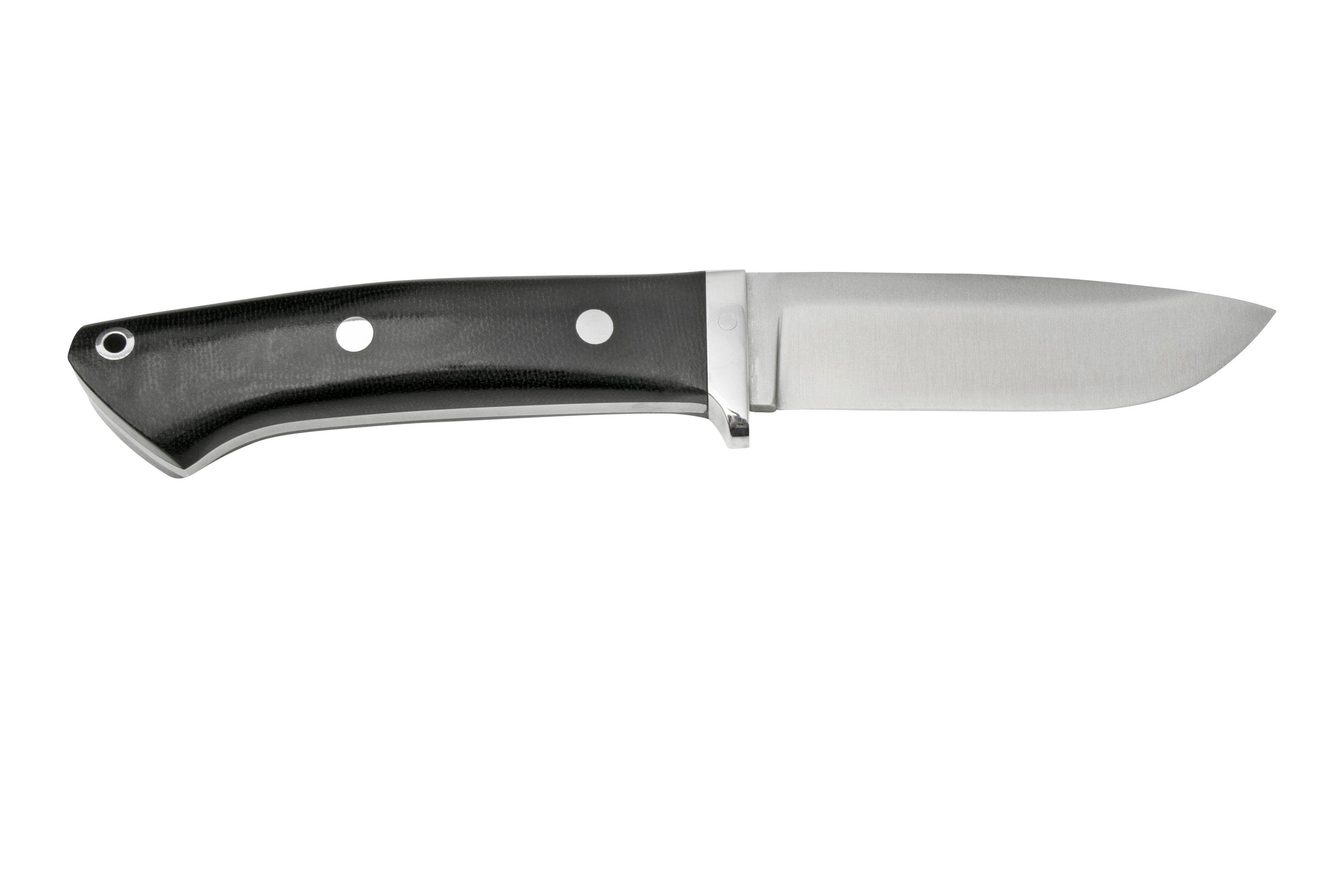 Bark River Classic Drop Point Hunter CPM S45VN Black Canvas Micarta ...