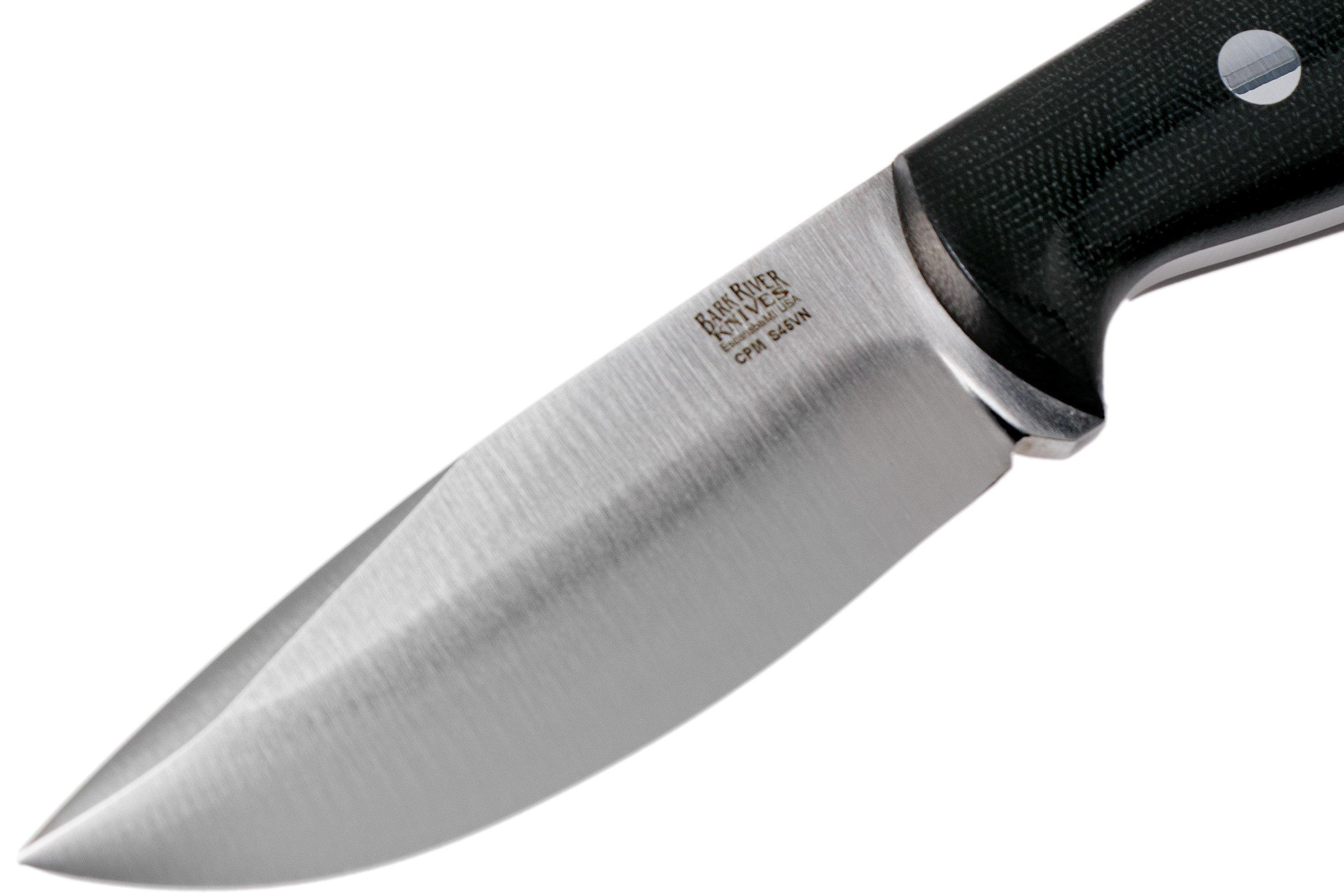 Bark River North Country EDC 2 CPM S45VN Schwarzes Canvas Micarta ...