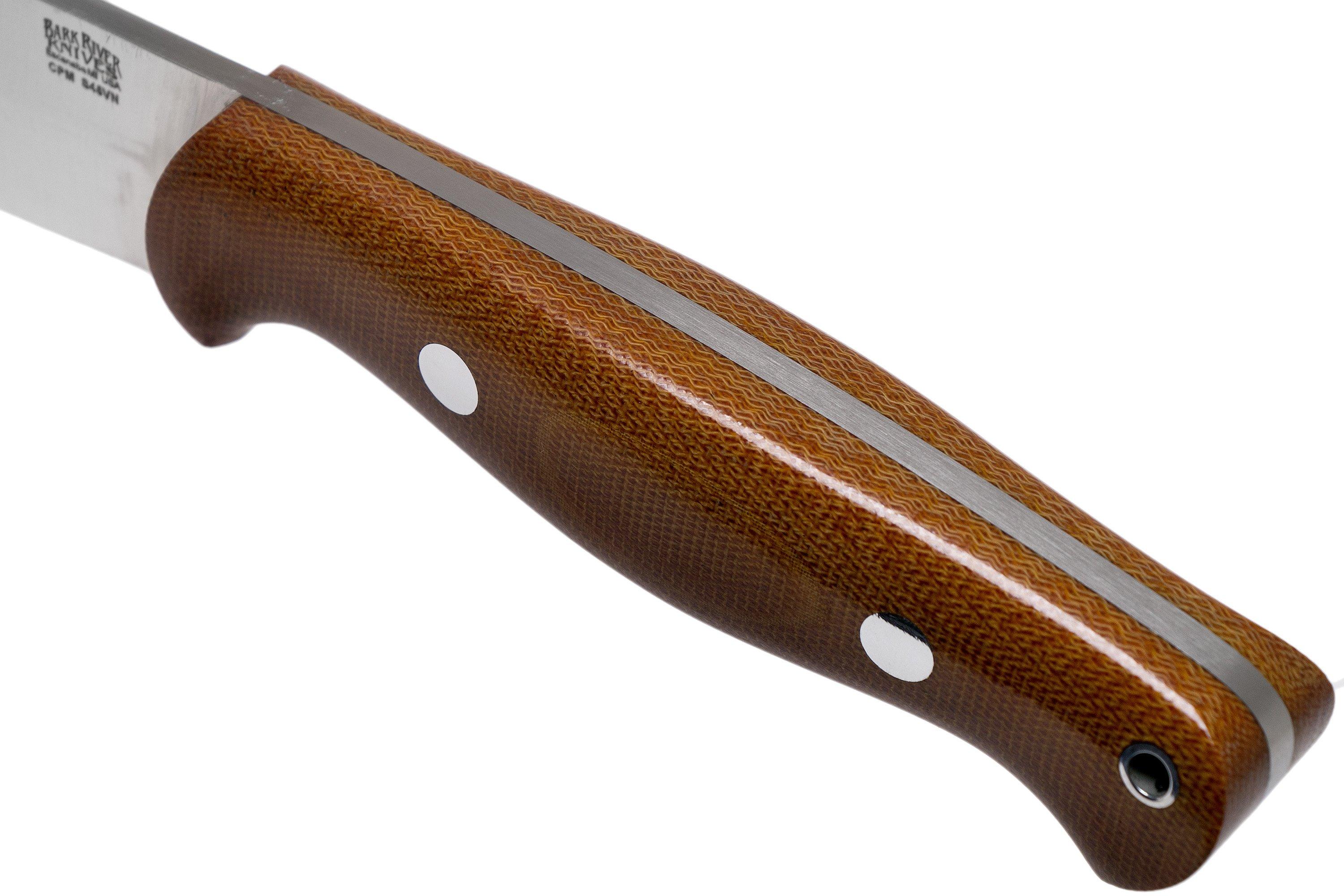Bark River North Country EDC 2 CPM S45VN Natürliches Canvas Micarta ...