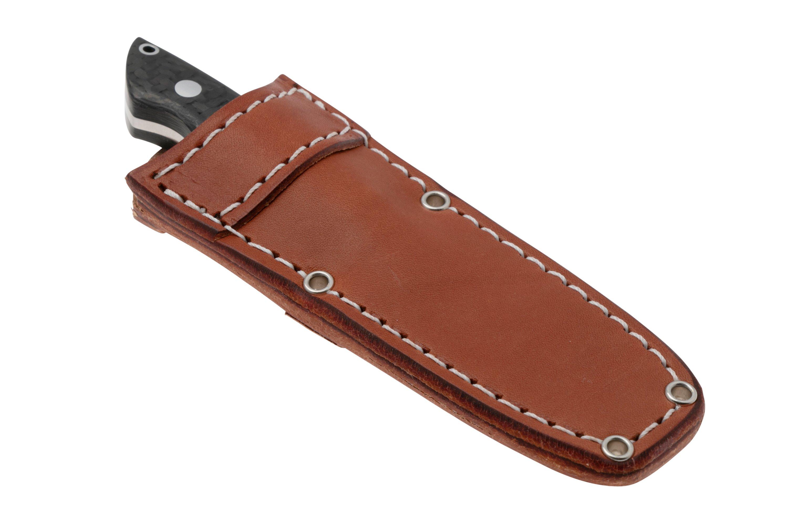 Bark River Mini Canadian CPM 3V Black Carbon Fiber, fixed knife ...