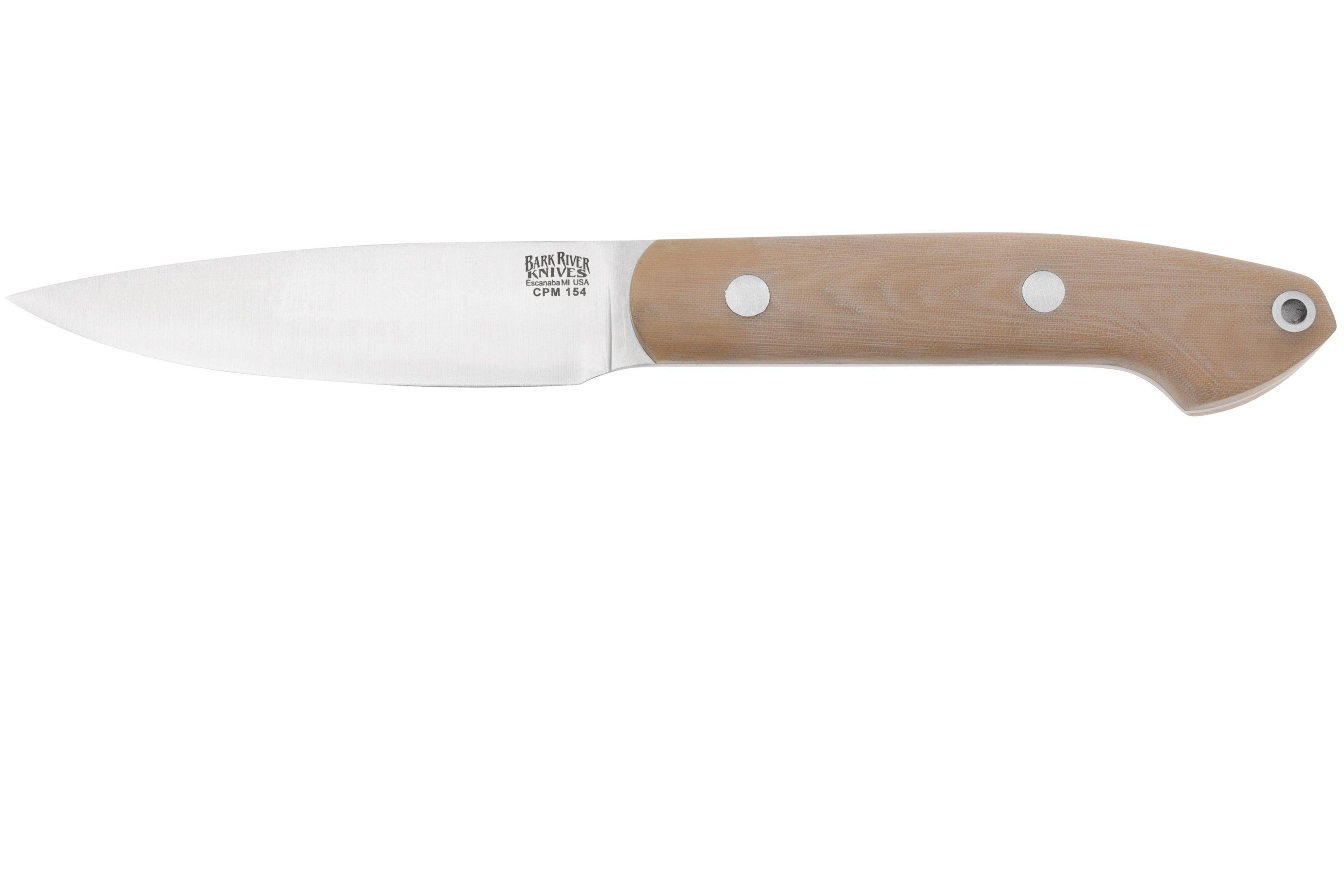 Bark River Bird & Trout CPM 154, Antique Bone Linen Micarta, hunting ...