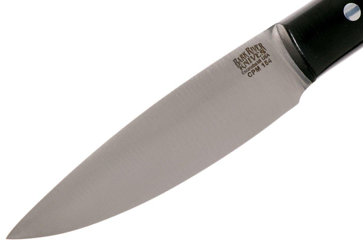 Bark River Bird & Trout CPM154, Black Canvas Micarta | Advantageously ...