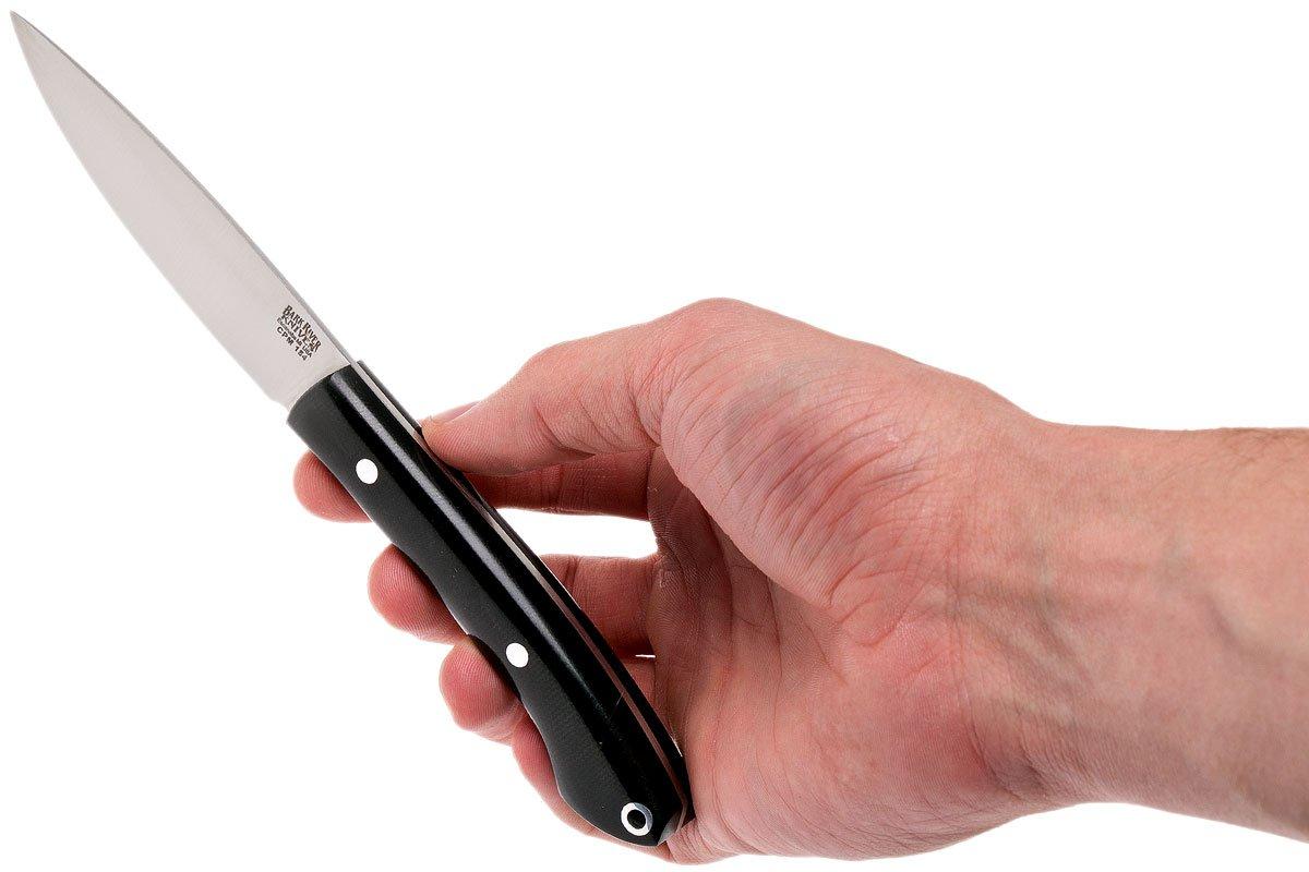 Bark River Bird & Trout CPM154, Black Canvas Micarta | Advantageously ...